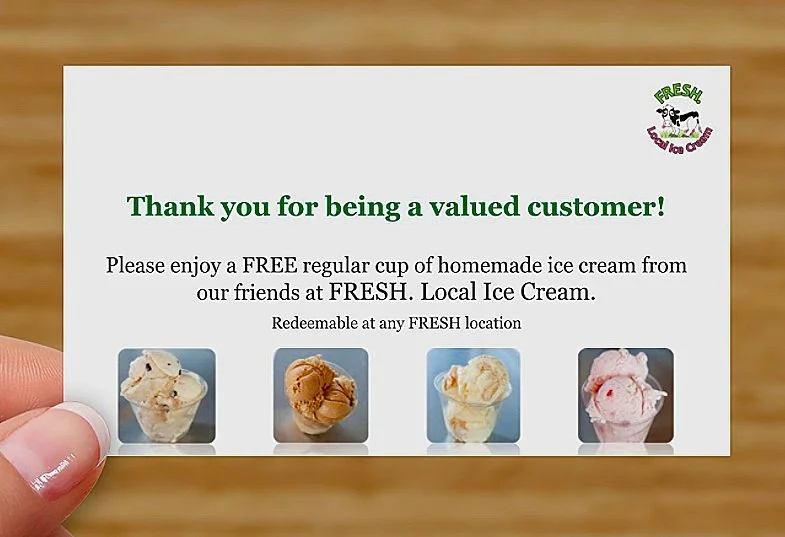 Scoop Cards — FRESH. Local Ice Cream