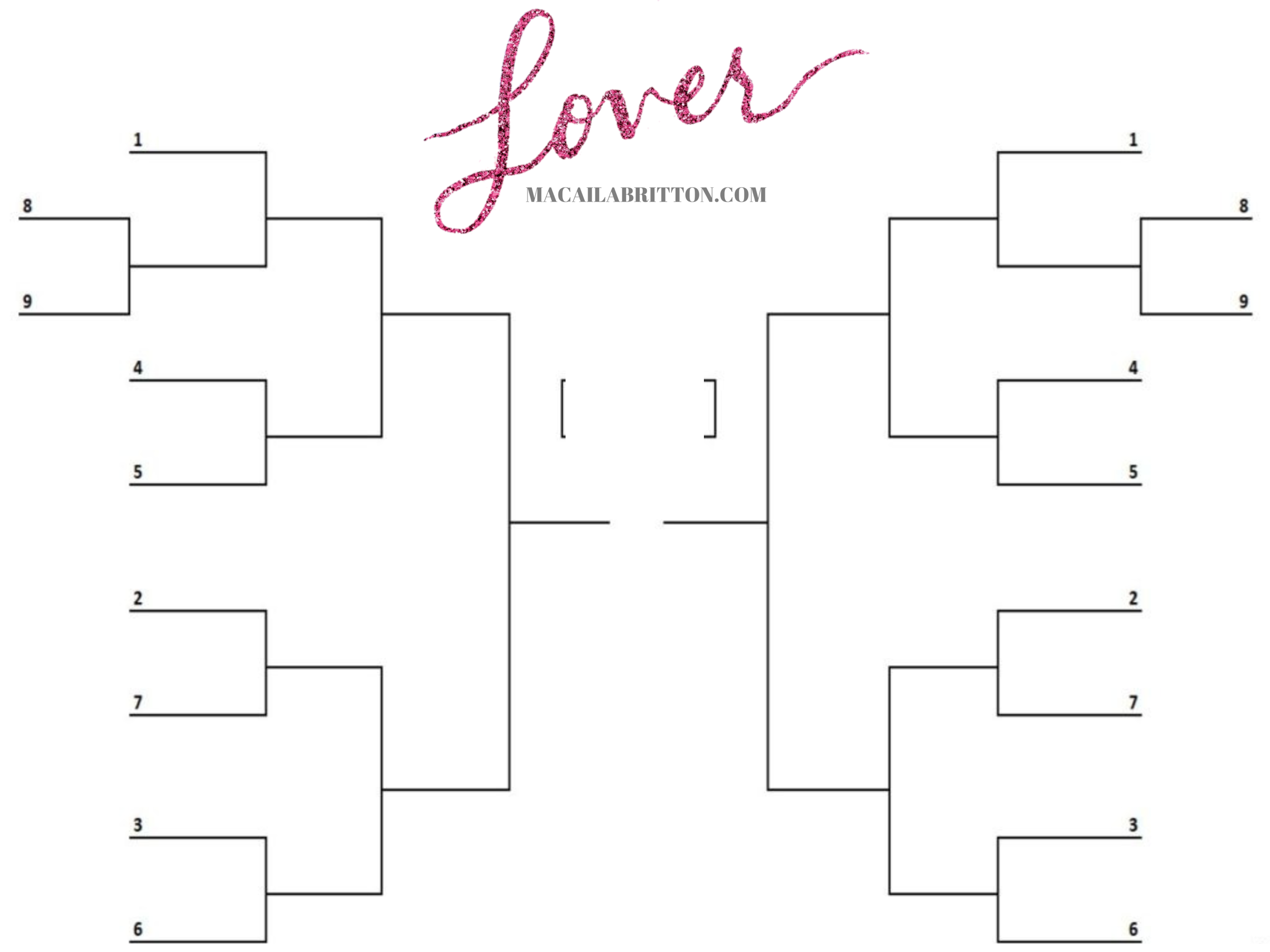 Lover Album Bracket | Taylor Swift - Macaila Britton