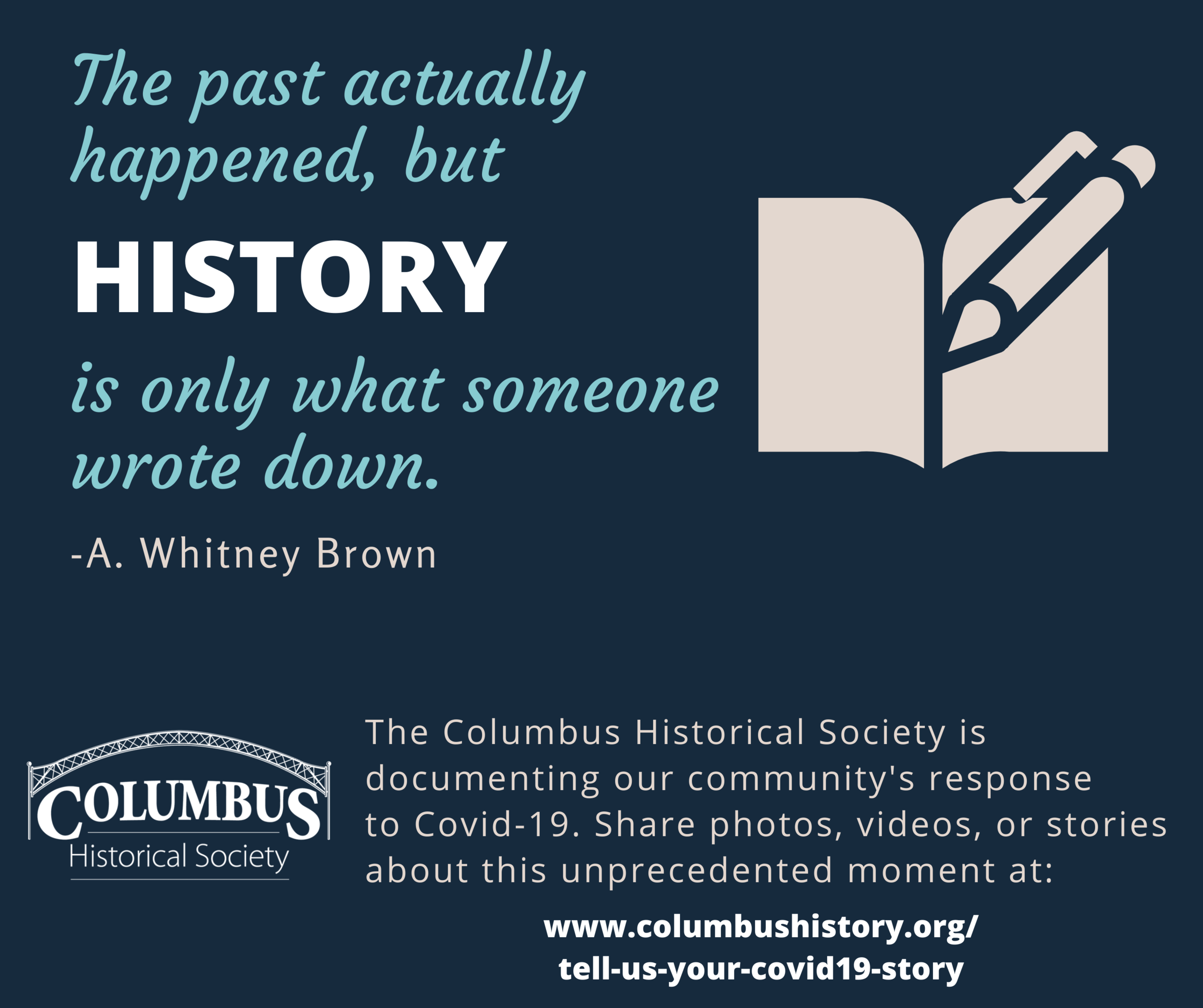 Tell Us Your COVID-19 Story — Columbus Historical Society