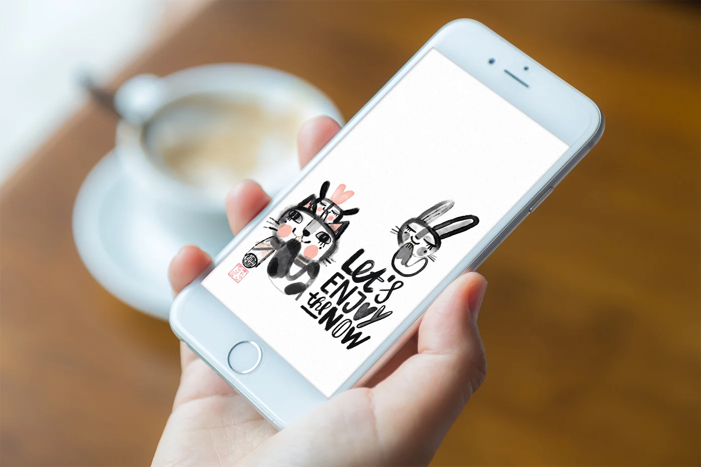 Phone Lockscreens — KittenChops Illustration