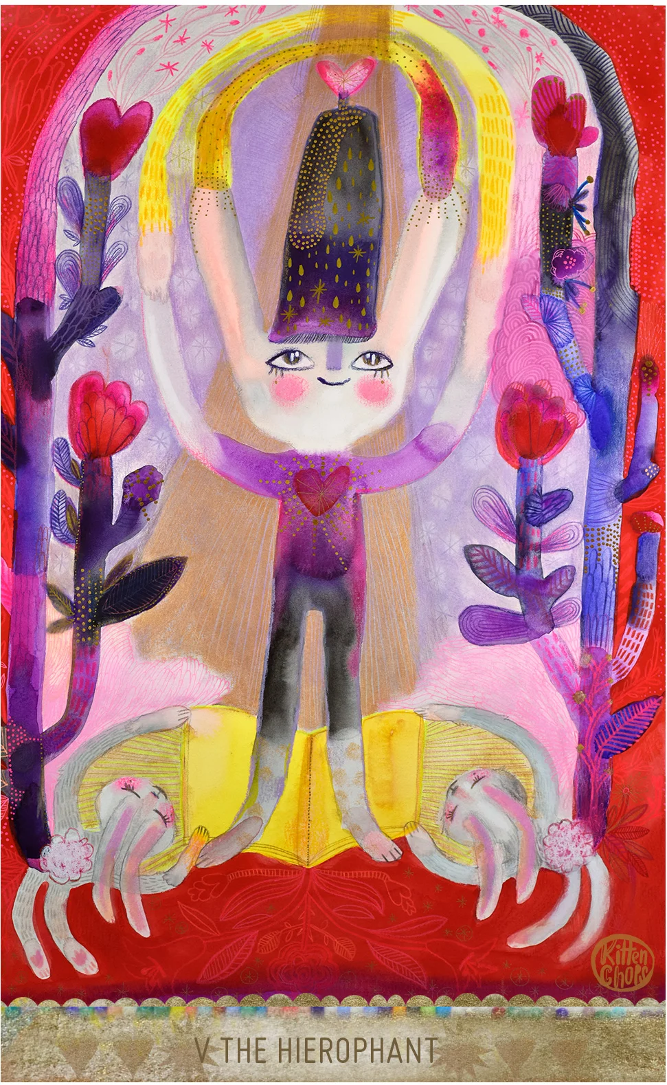 Playful Heart Tarot REPRINT! — KittenChops Illustration