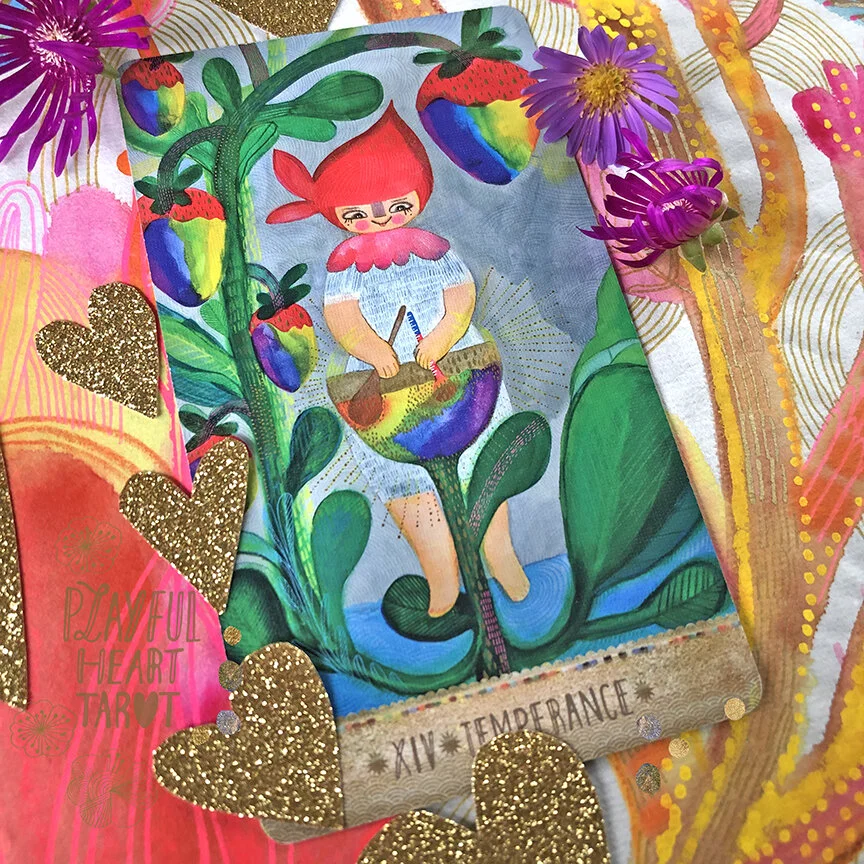 Playful Heart Tarot REPRINT! — KittenChops Illustration