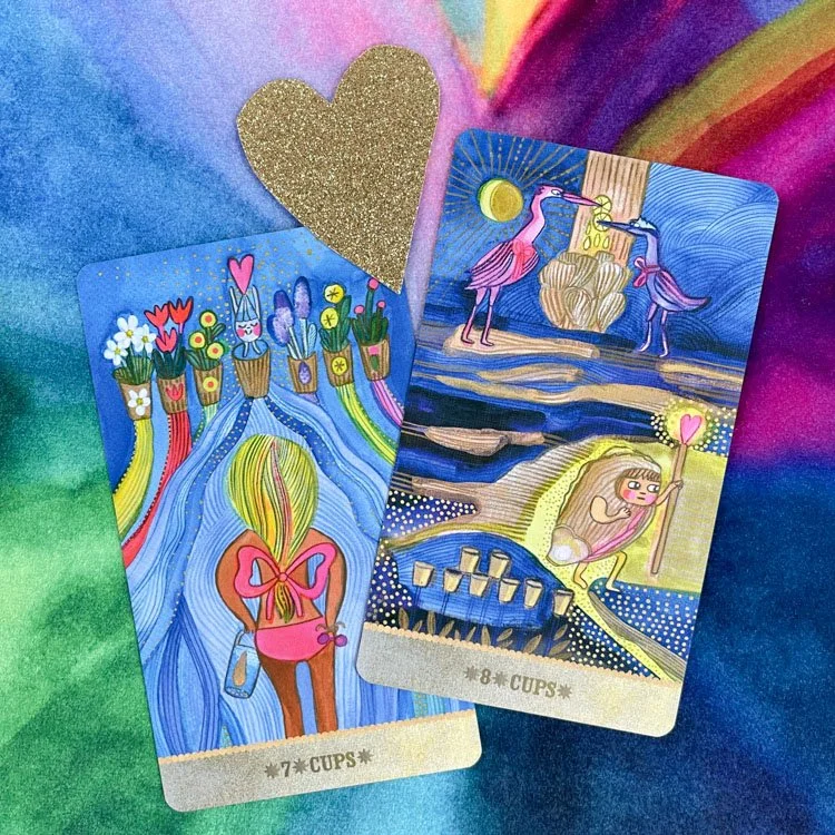 Playful Heart Tarot Deck — KittenChops Illustration