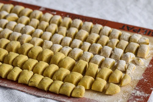Crispy Turmeric Gnocchi - Basic Spelt Flour Gnocchi Recipe - Egg Free ...