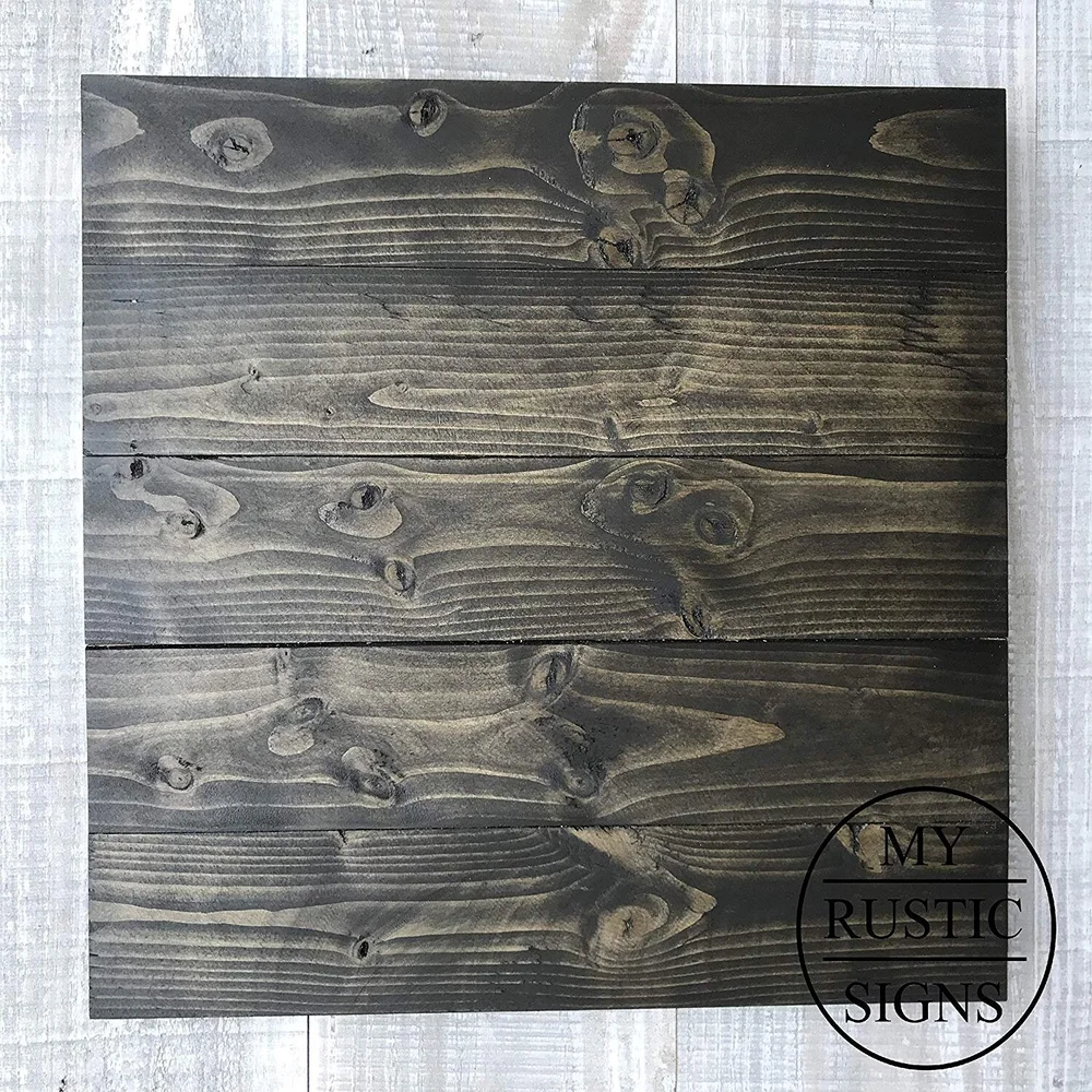 Black Stained Wood