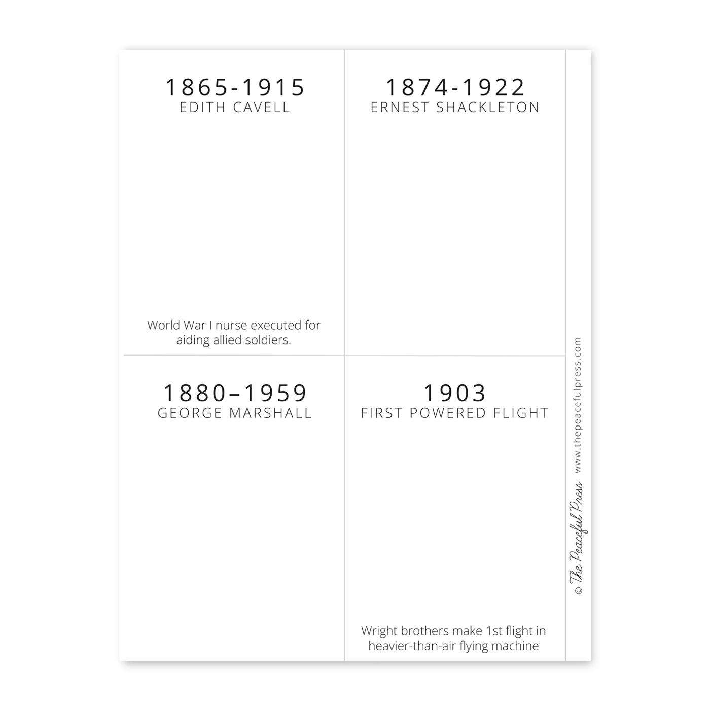 The Kind Kingdom Timeline Cards THE PEACEFUL PRESS the-kind-kingdom-timeline-cards-the-peaceful-press