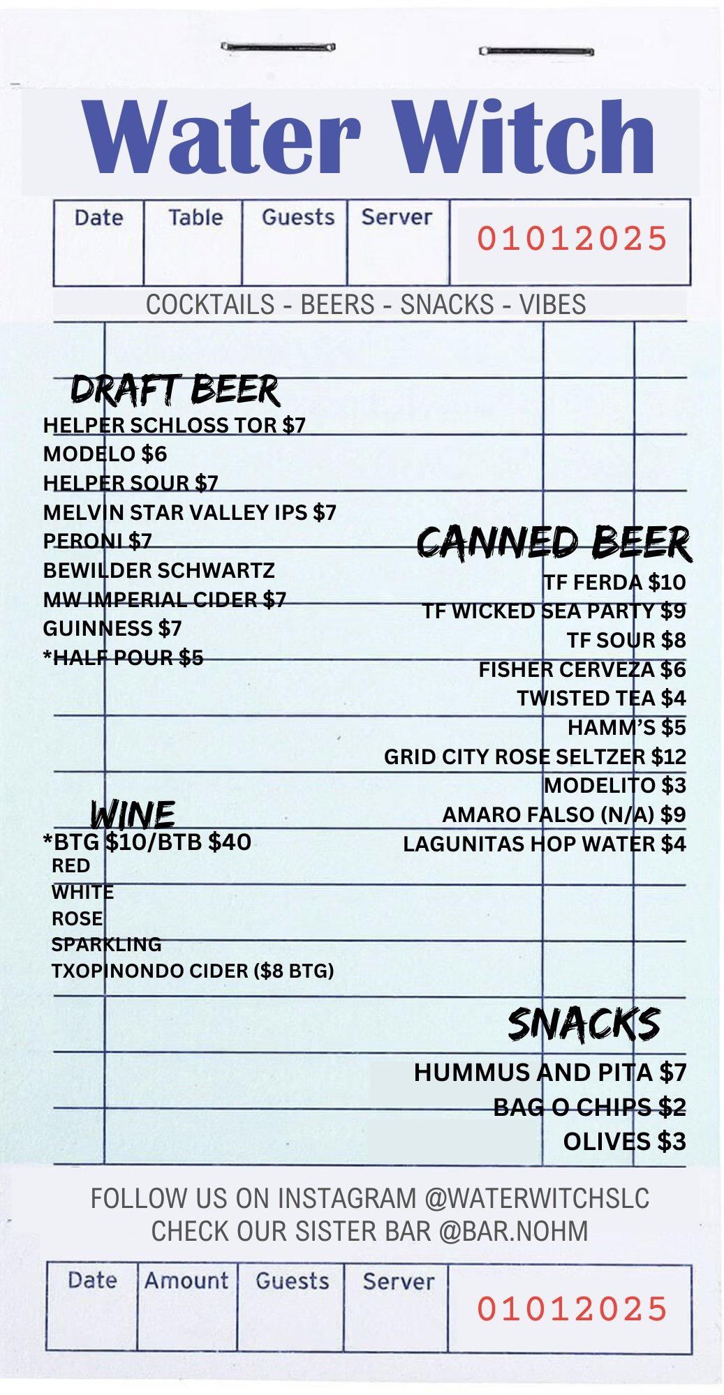 Water Witch Bar