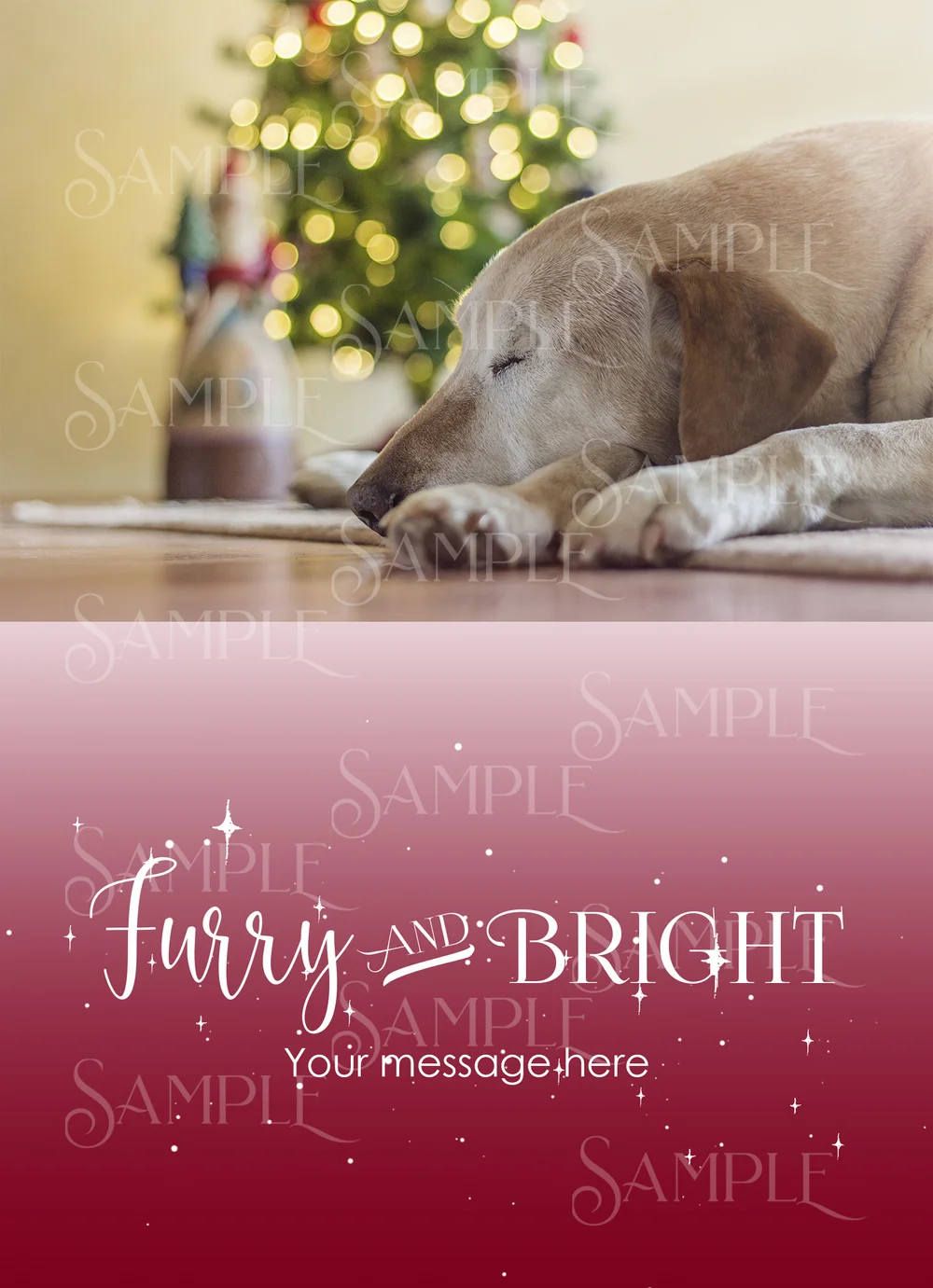 Christmas Furry Dog