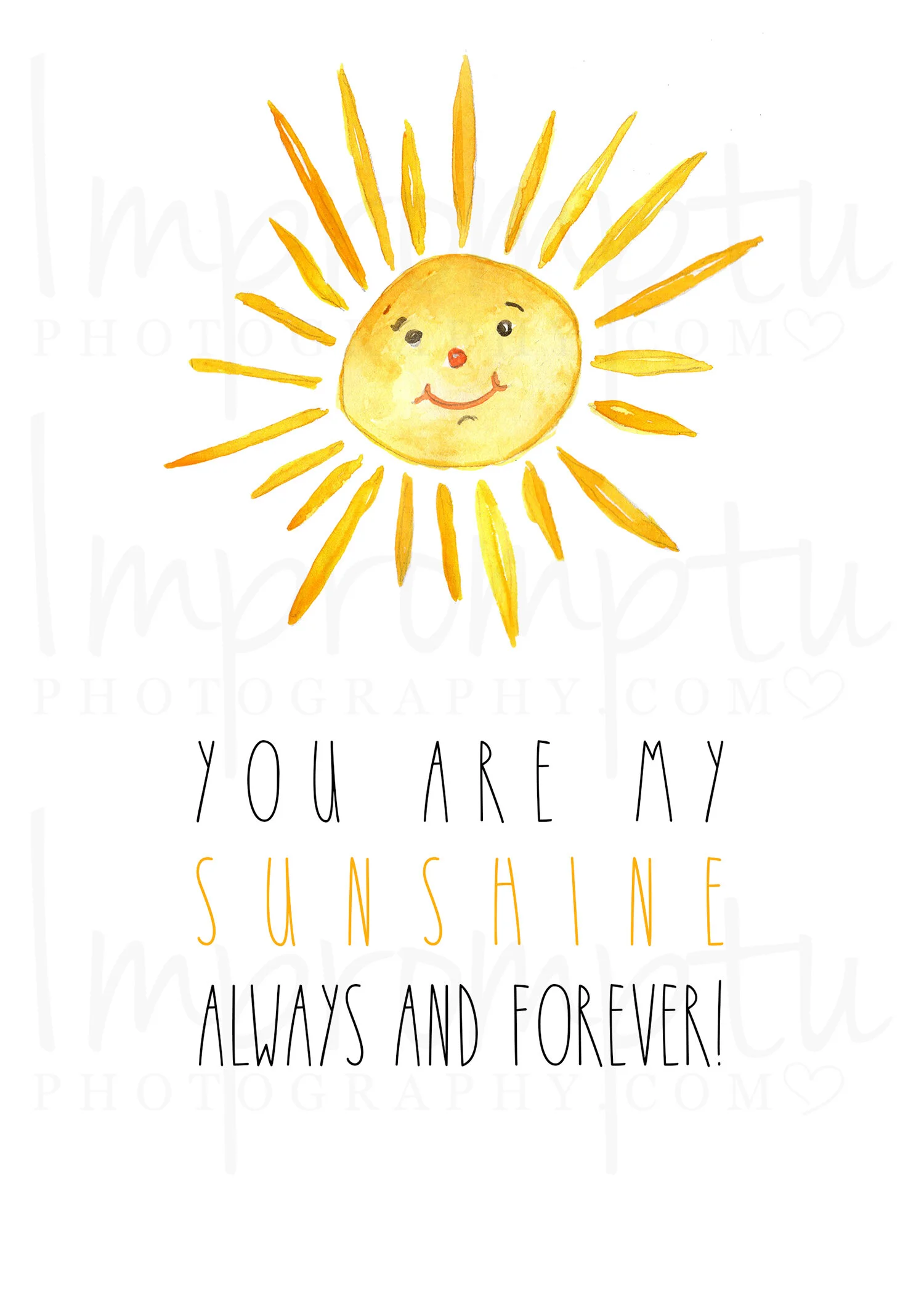 Rae Dunn Inspired Printable cards-You are my Sunshine — Impromptu ...