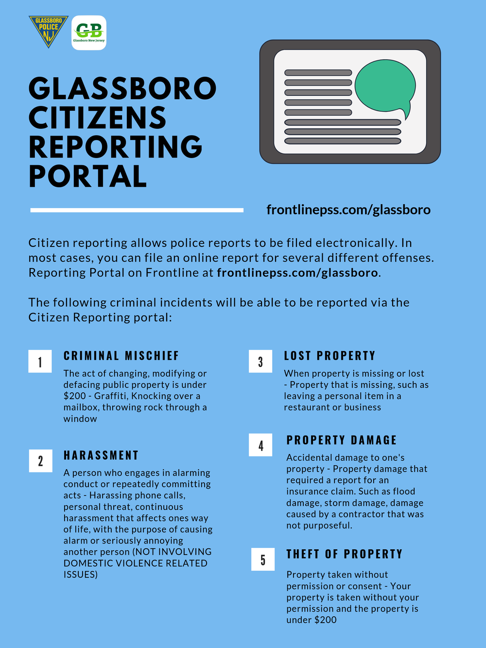 Welcome to the Official Website of the Borough of Glassboro