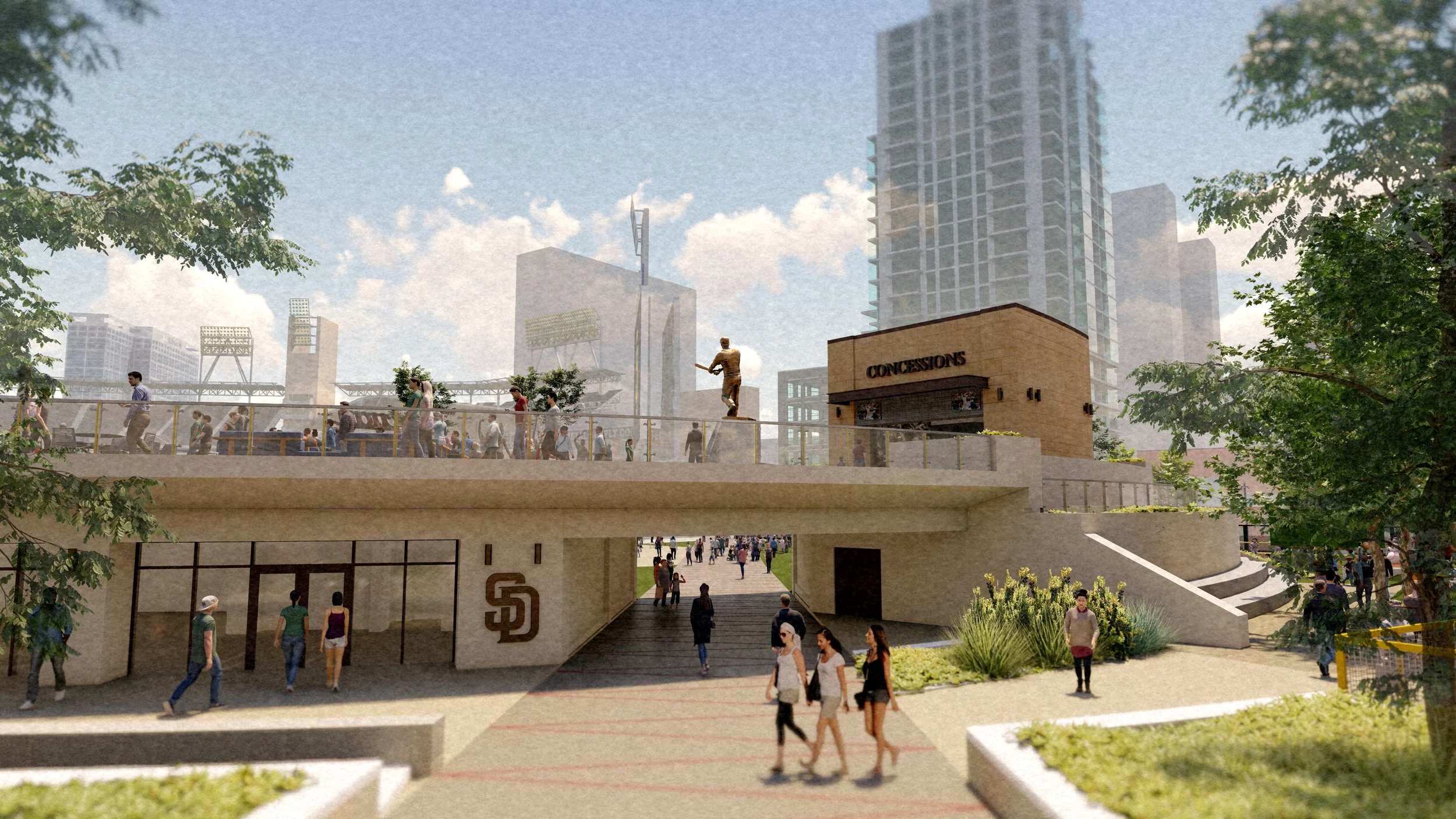 Larimer Design — Gallagher Square Renovation | Petco Park Stadium & Fan ...