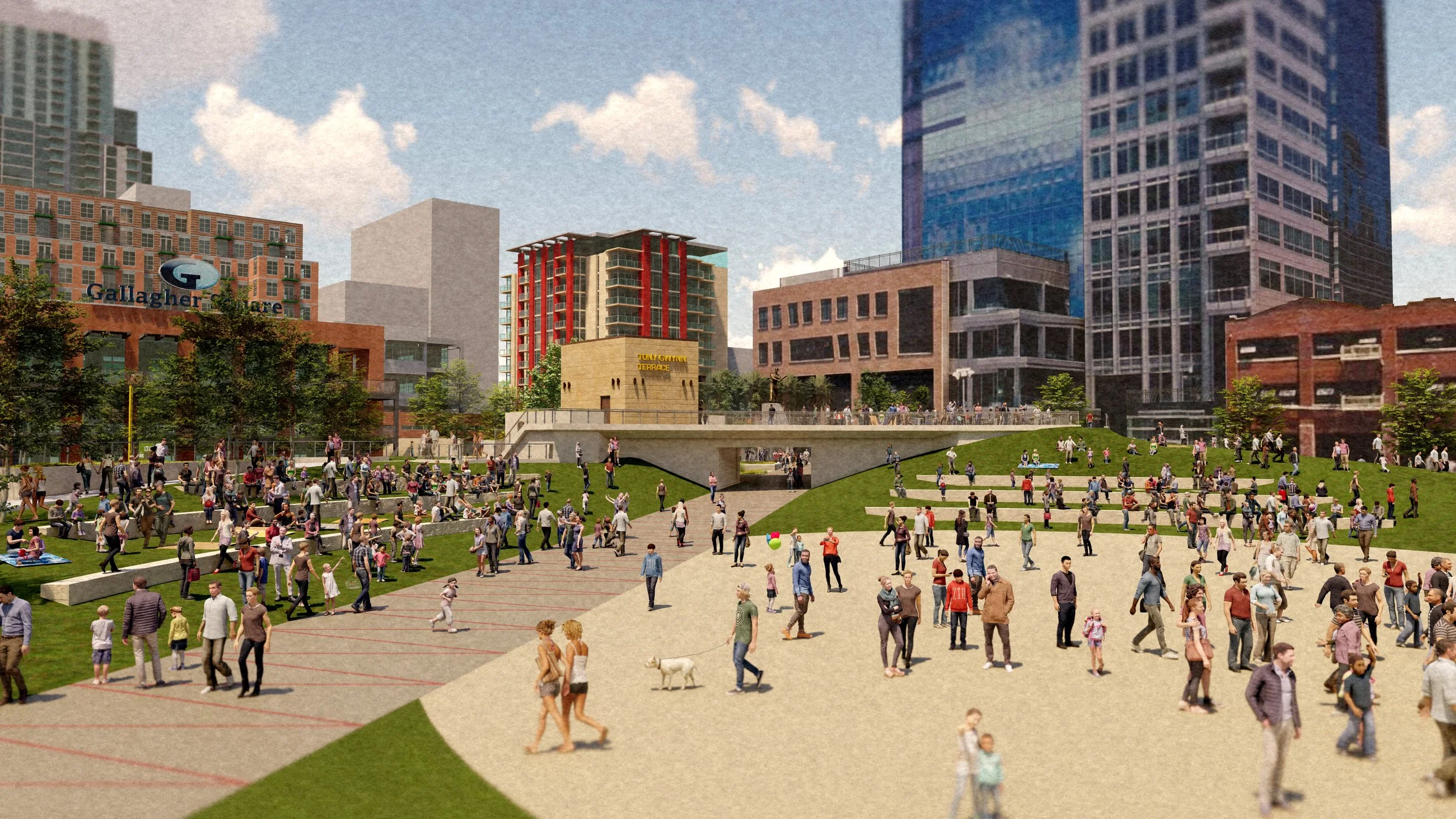 Larimer Design — Gallagher Square Renovation | Petco Park Stadium & Fan ...