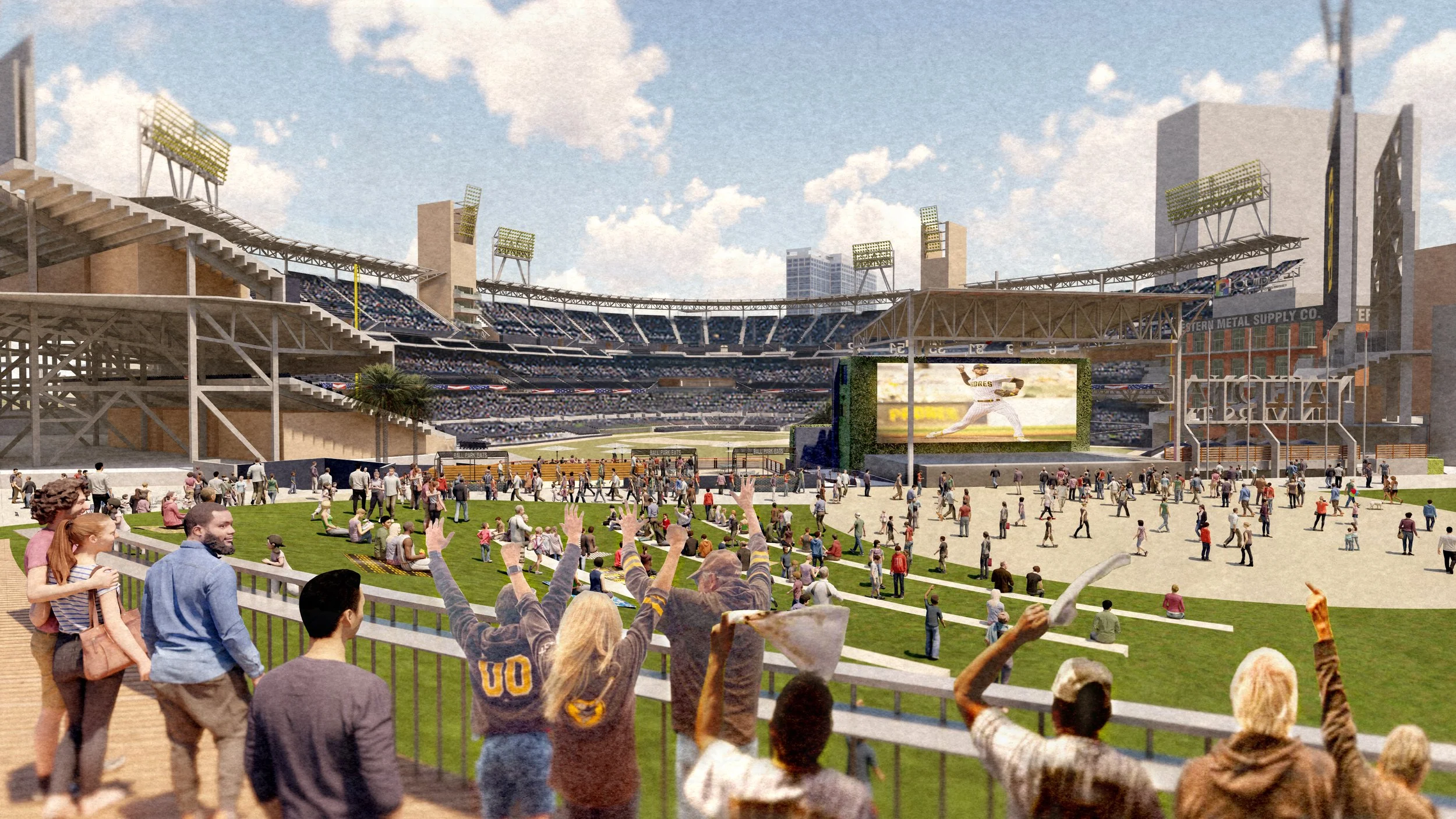 Larimer Design — Gallagher Square Renovation | Petco Park Stadium & Fan ...