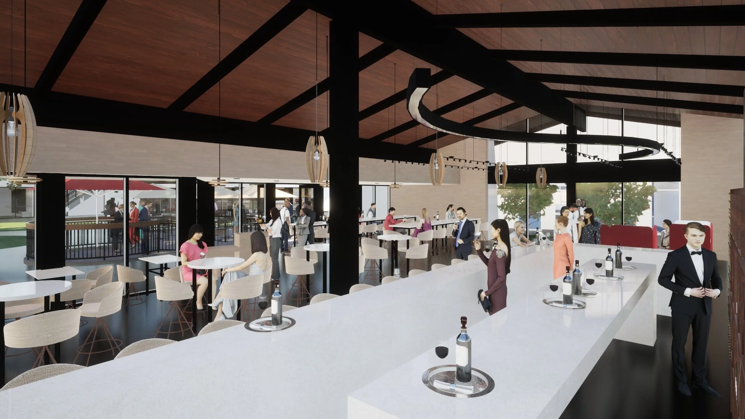 Wine Bar Concept A — Behr Browers Architects Inc.