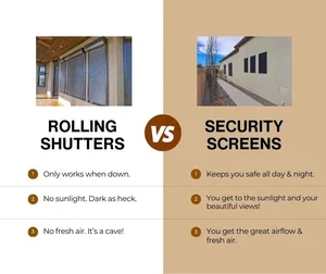 Screens vs. Rolling Shutters Guide