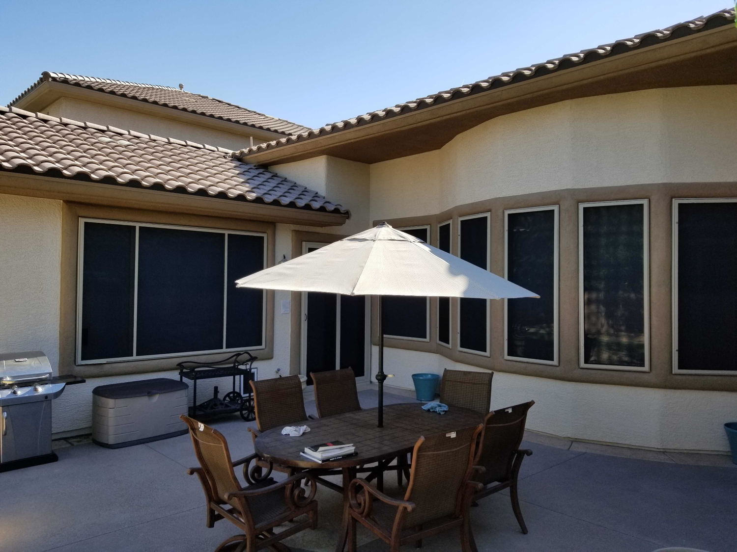 Almond & Charcoal Security Screens | Boss Security Screens - Boss Security Screens