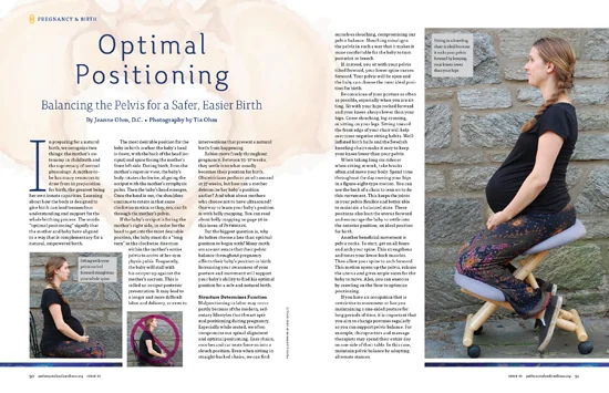 Optimal positioning: balancing the pelvis for a safer, easier birth ...