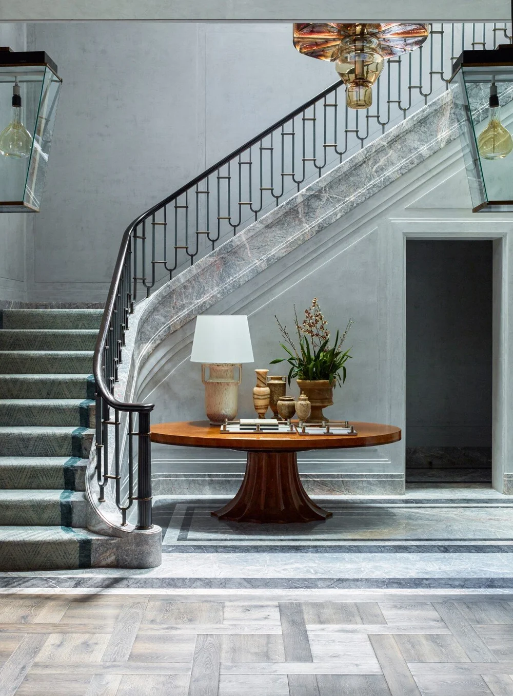 27 Christopher Street Grand Staircase — Ferra Designs
