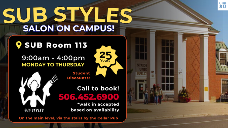 SUB — UNB Student Union