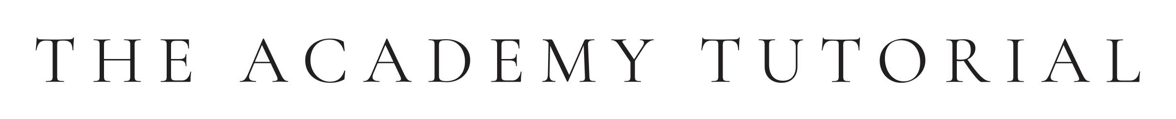 The Academy Tutorial