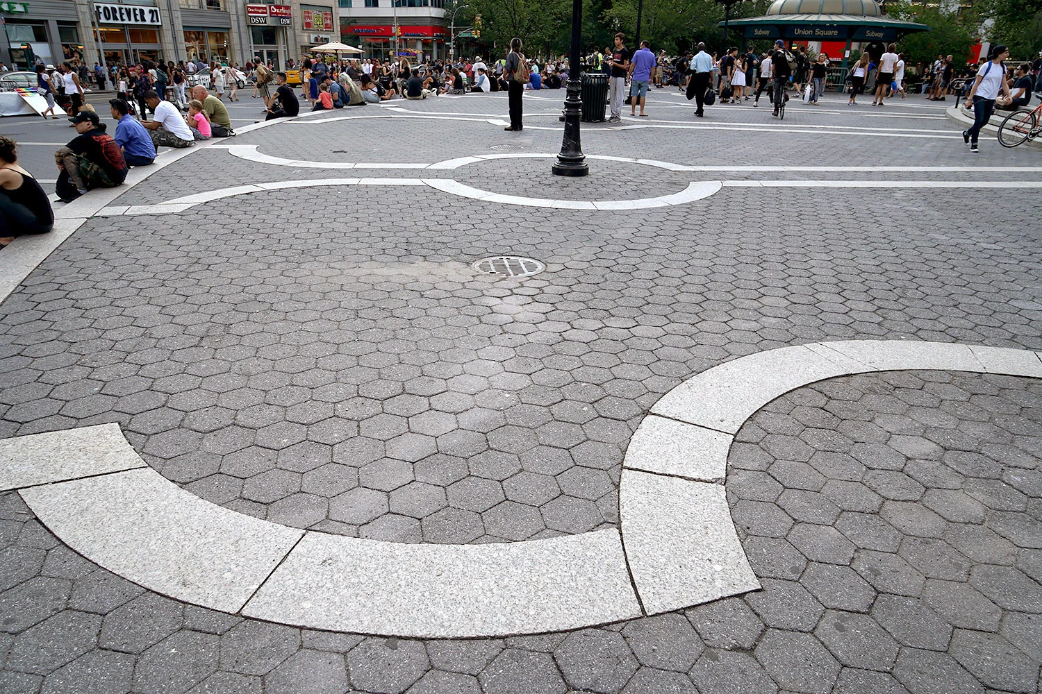 Hexagonal Pavers Layout