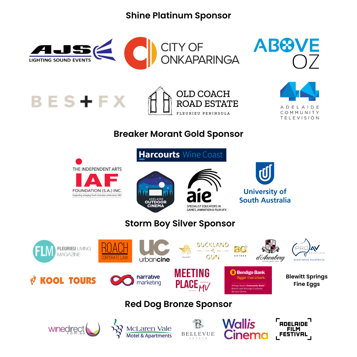 Our Sponsors — Fleurieu Film Festival