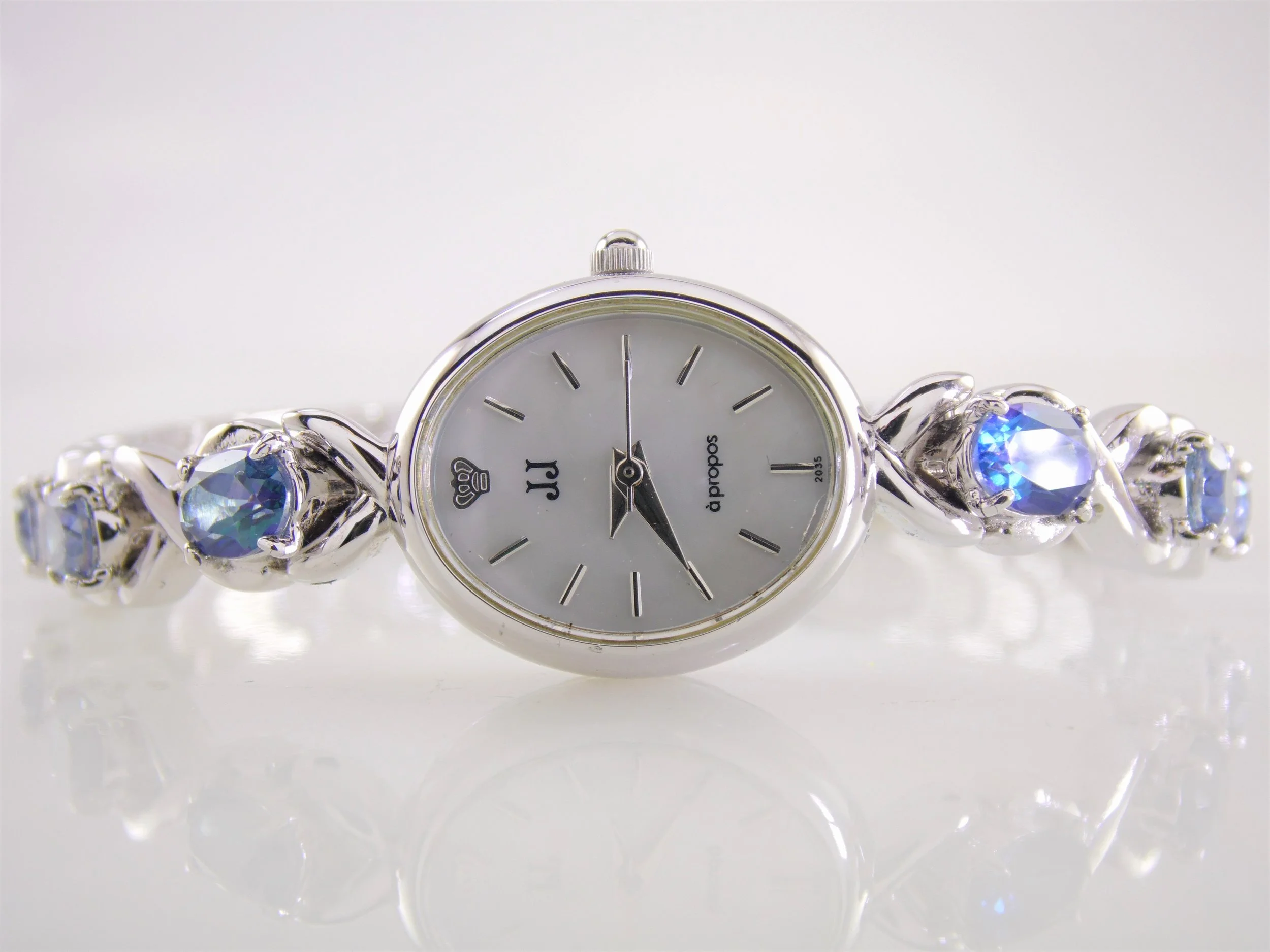 Rare Vintage Womens Ladies Silver JJ Apropos Jules Jurgensen Neptune ...