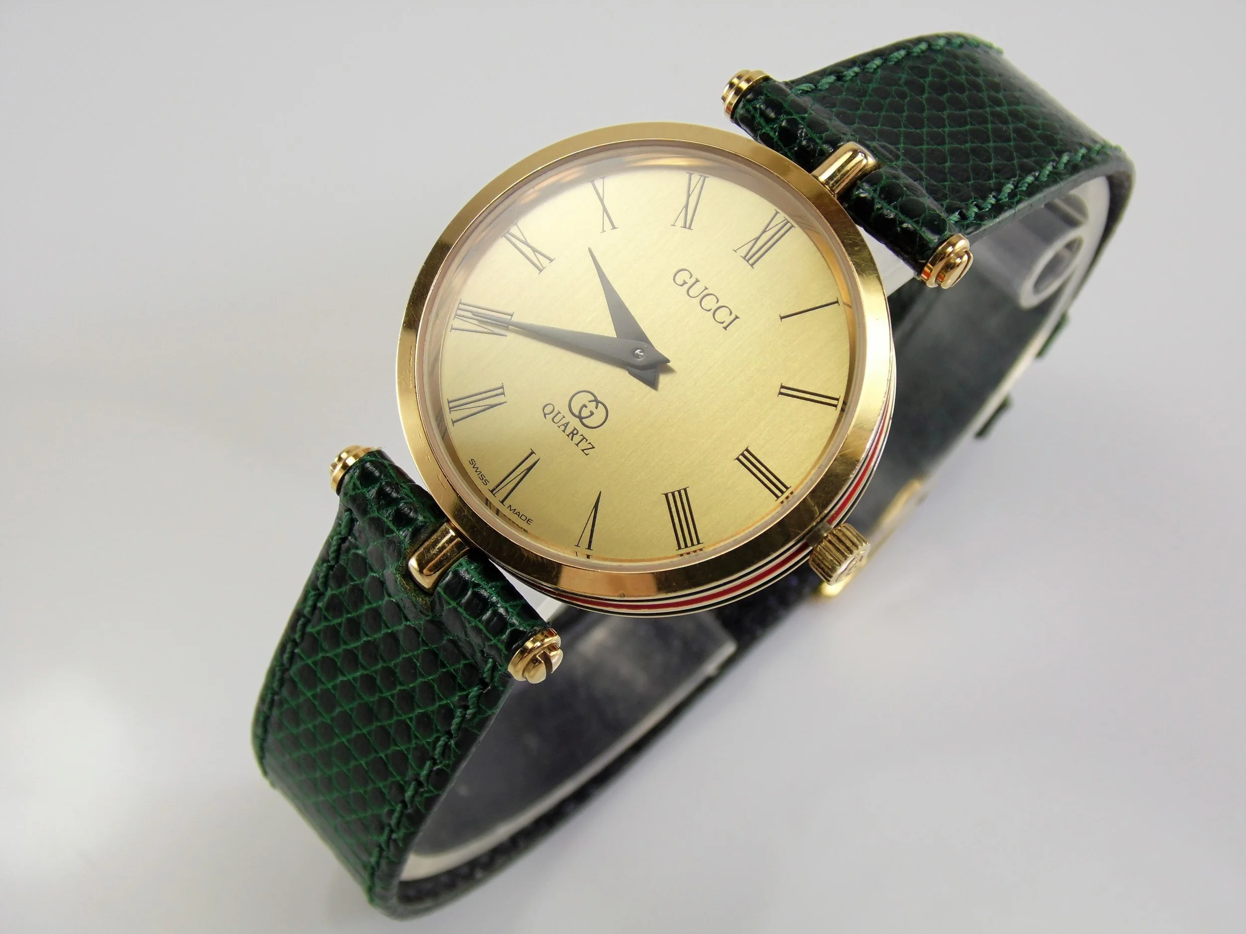 Rare Vintage Red Green & Gold Authentic Gucci 2000M Mens Womens Unisex ...