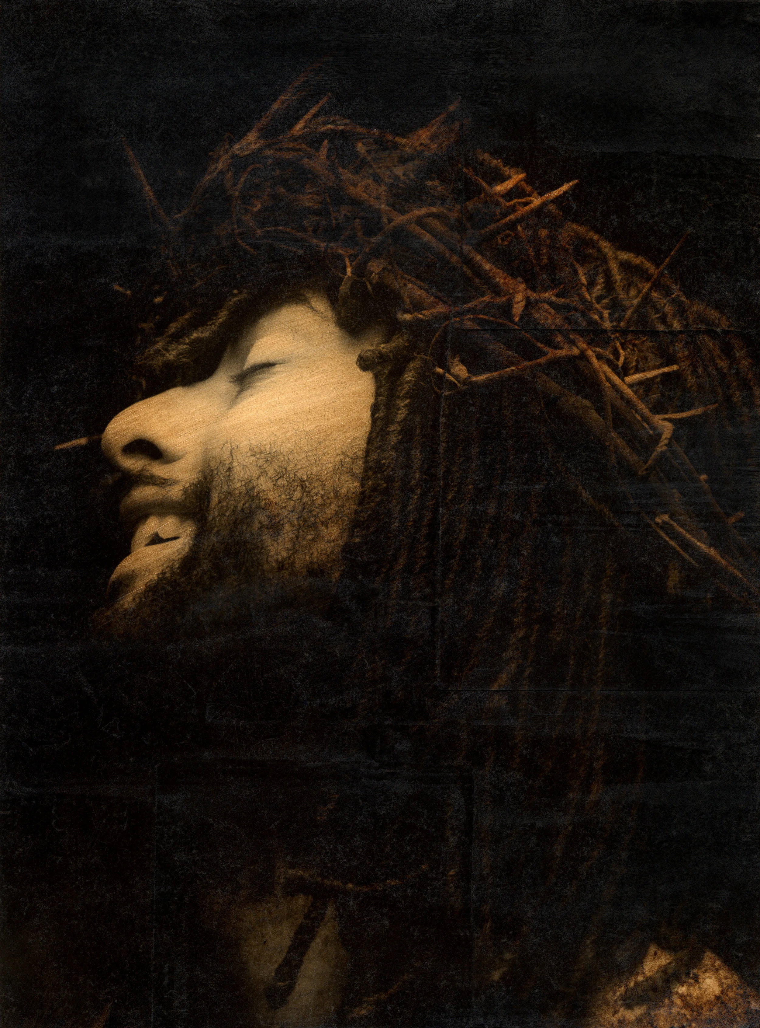 Jesus Laughing Painting