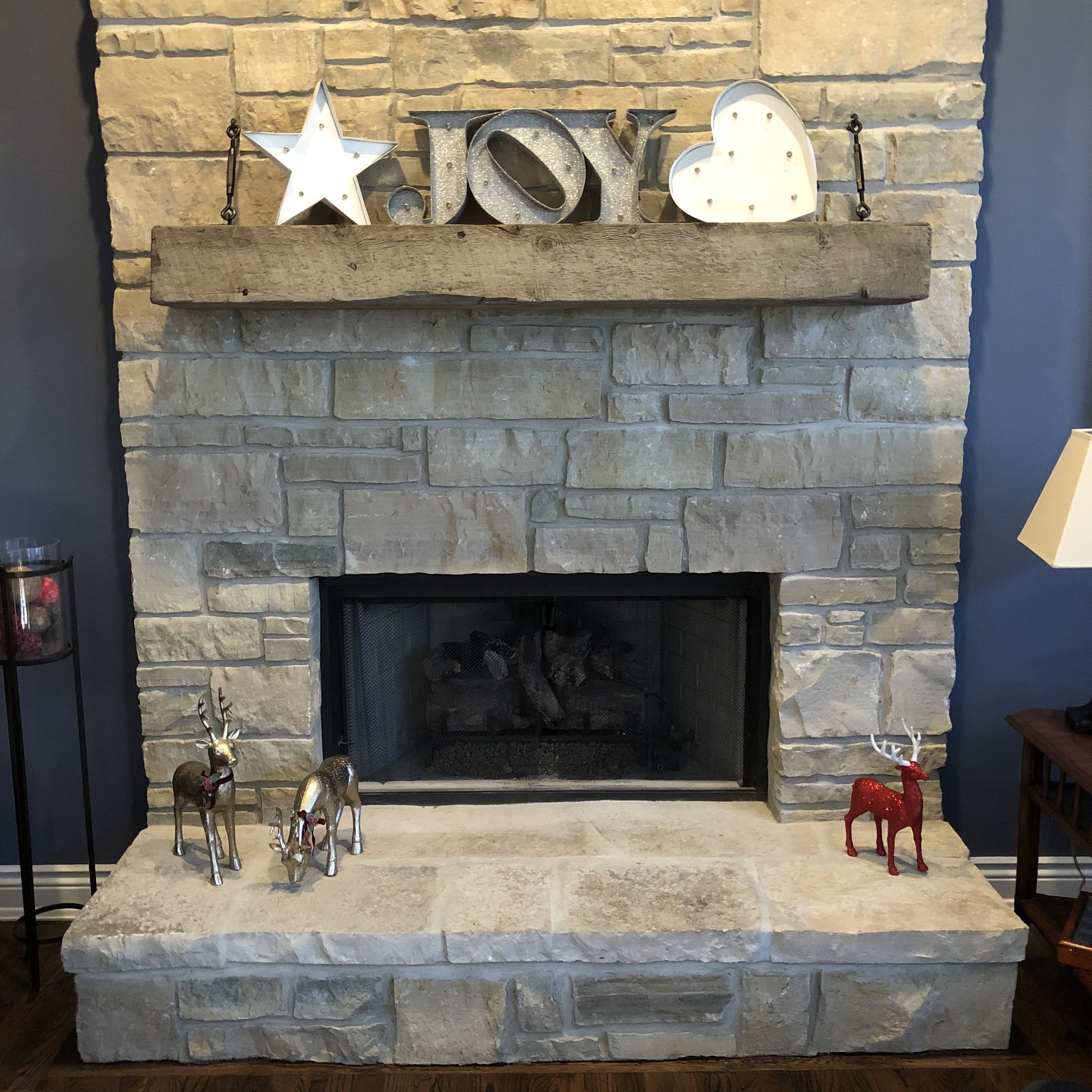 Rustic Mantle Installed — Architectural Elements