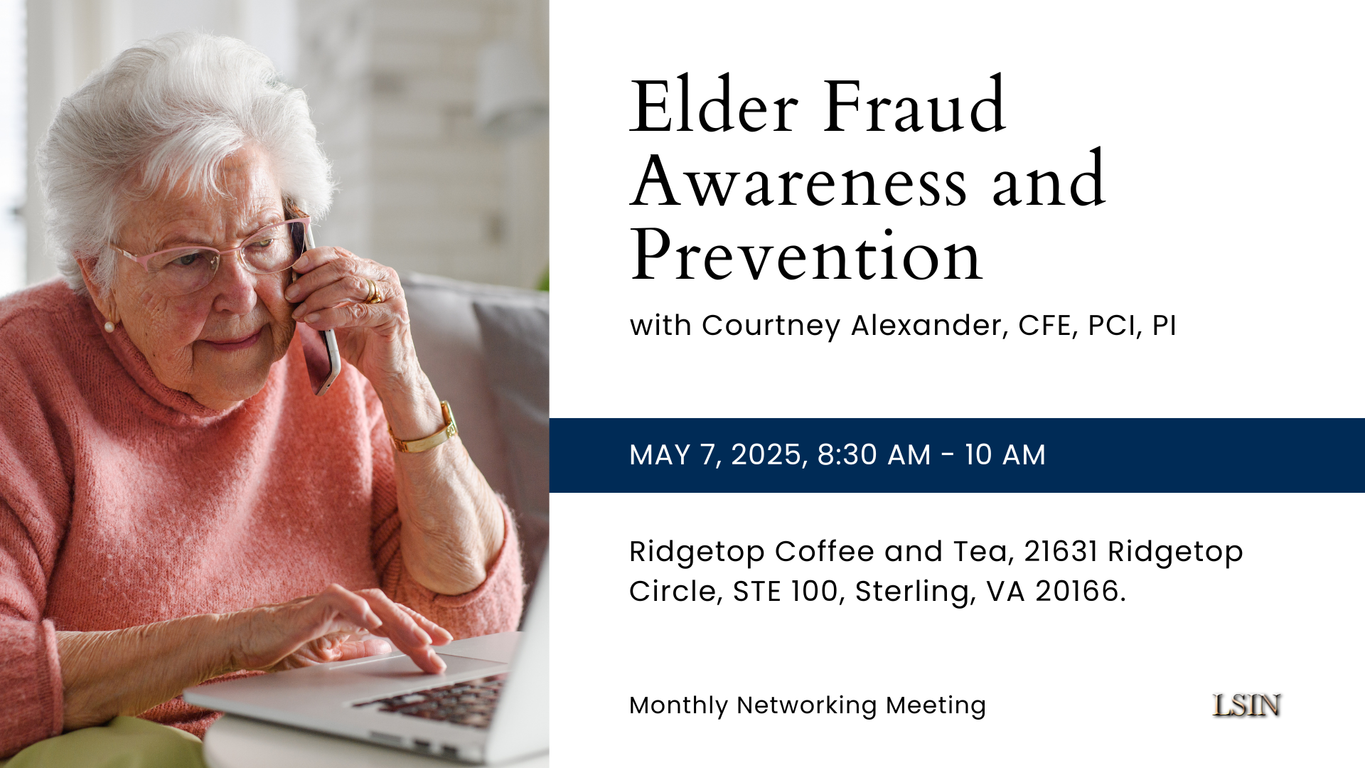 Elder Fraud Aawareness and Prevention | Loudoun Senior Interest Network