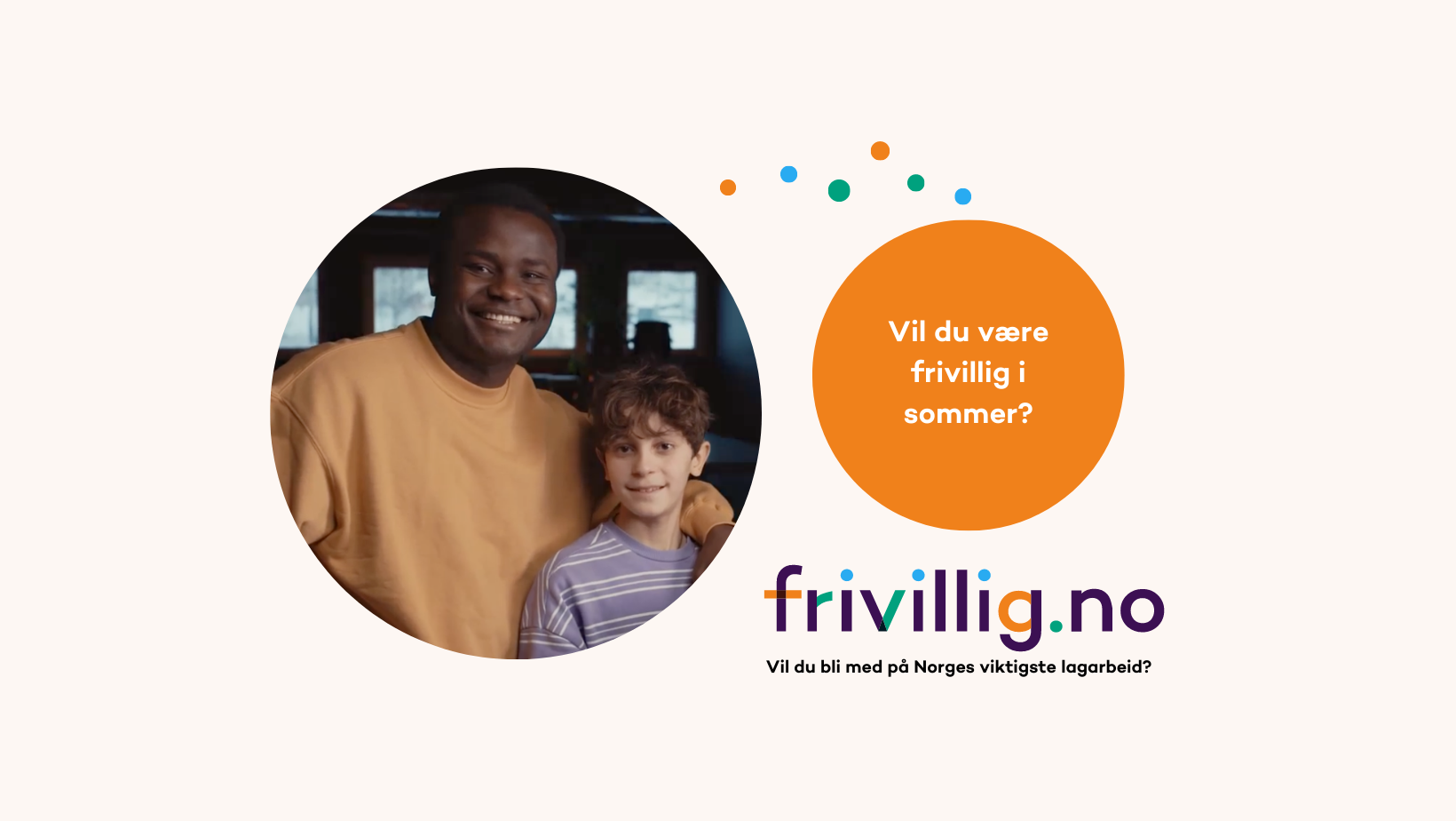 Frivillig.no-kampanje: Vil du være frivillig i sommer? — Om frivillig.no