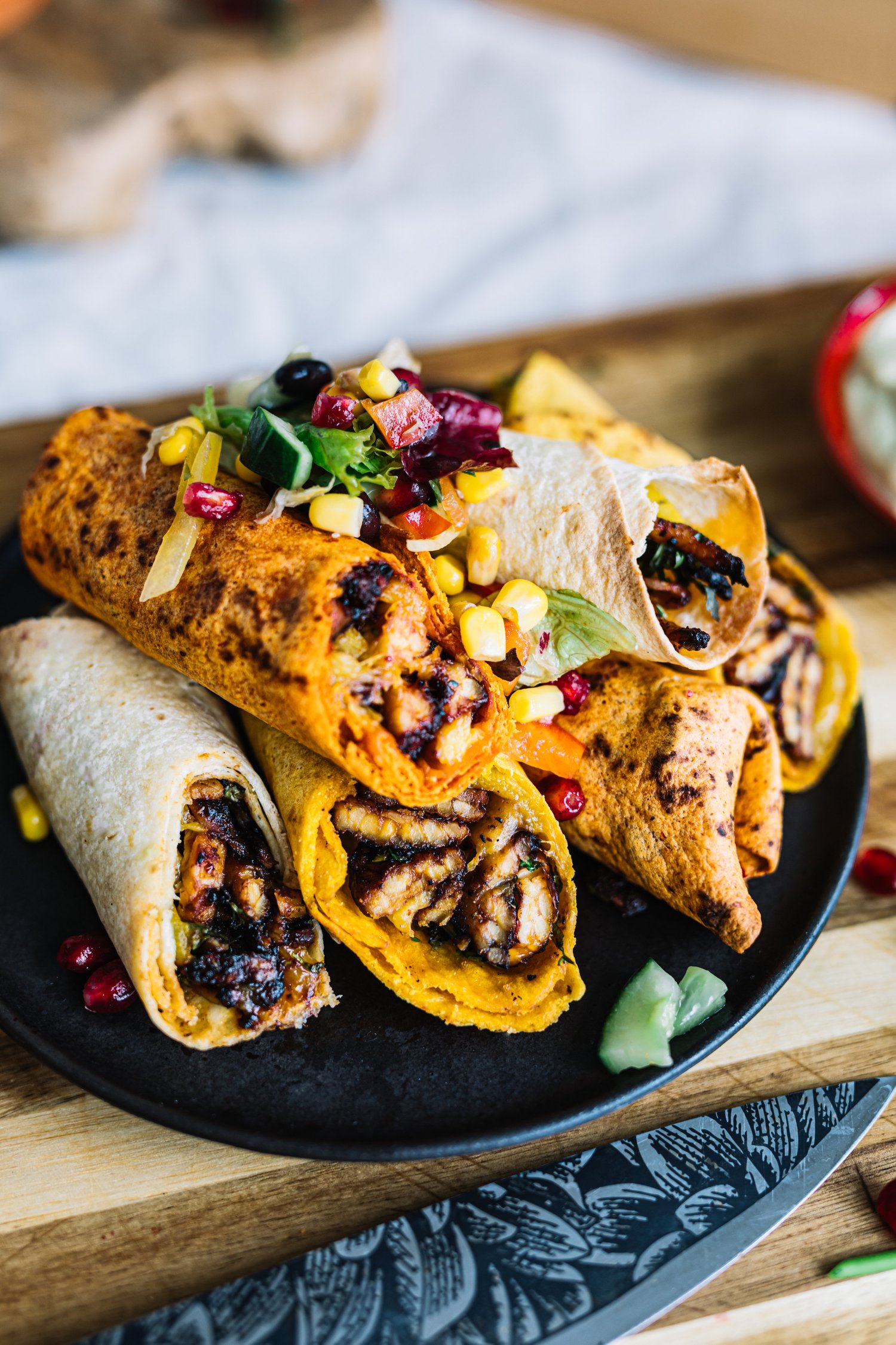 Sweet & spicy flautas met tempeh — Nigelvdhorst.com