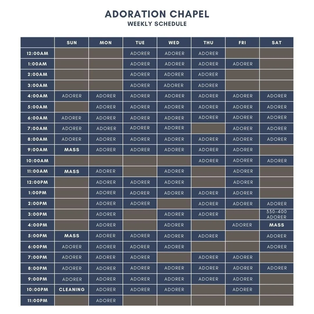 Adoration Chapel — HOLY REDEEMER CHURCH