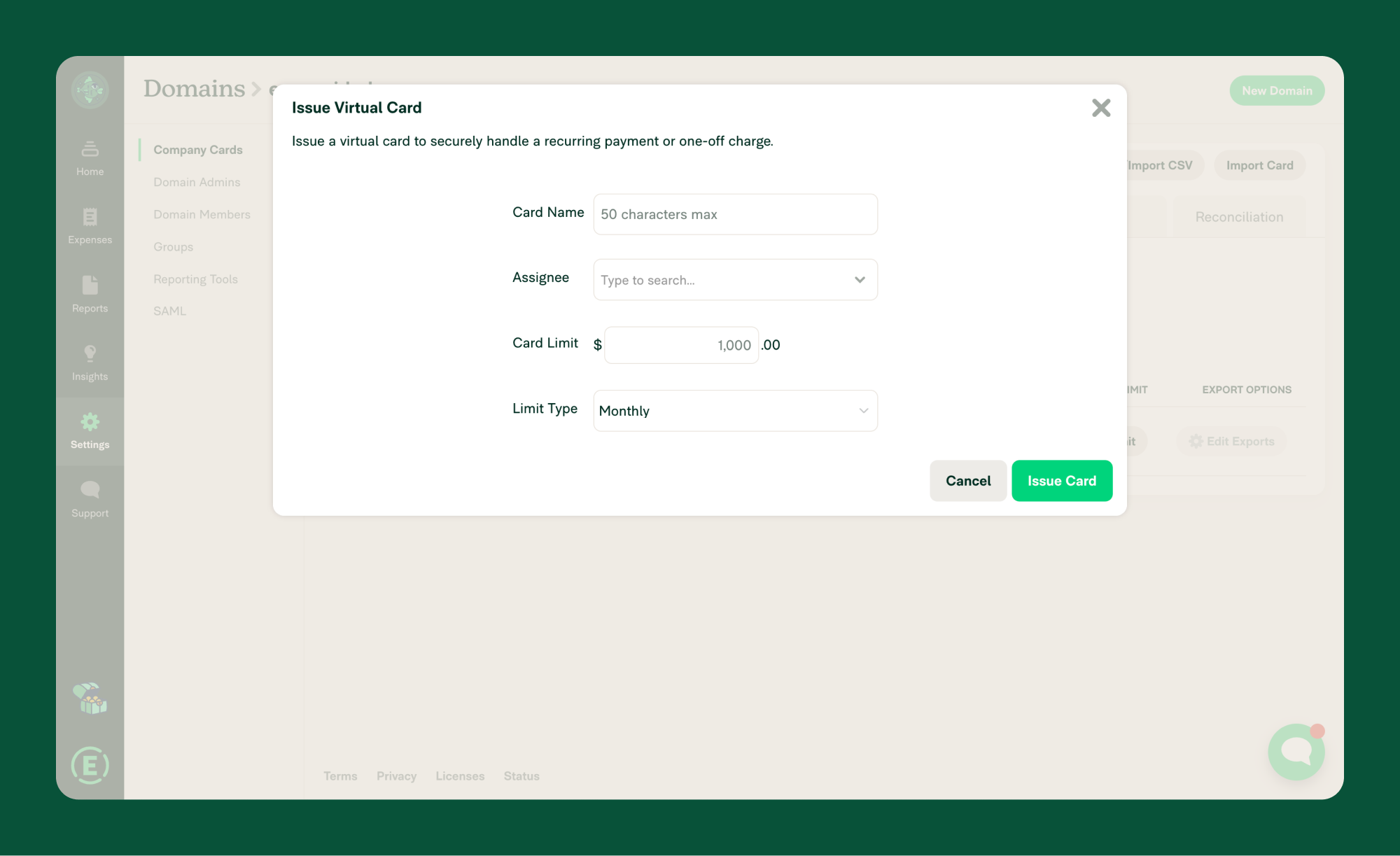 Unlimited Centrally-Issued Virtual Cards Are Here | Expensify