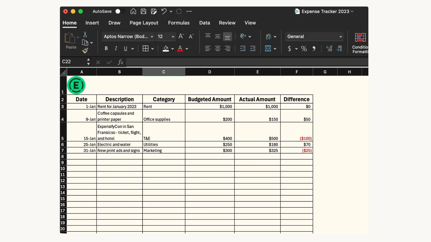 How to track expenses in Excel (5 Simple Steps) | Expensify