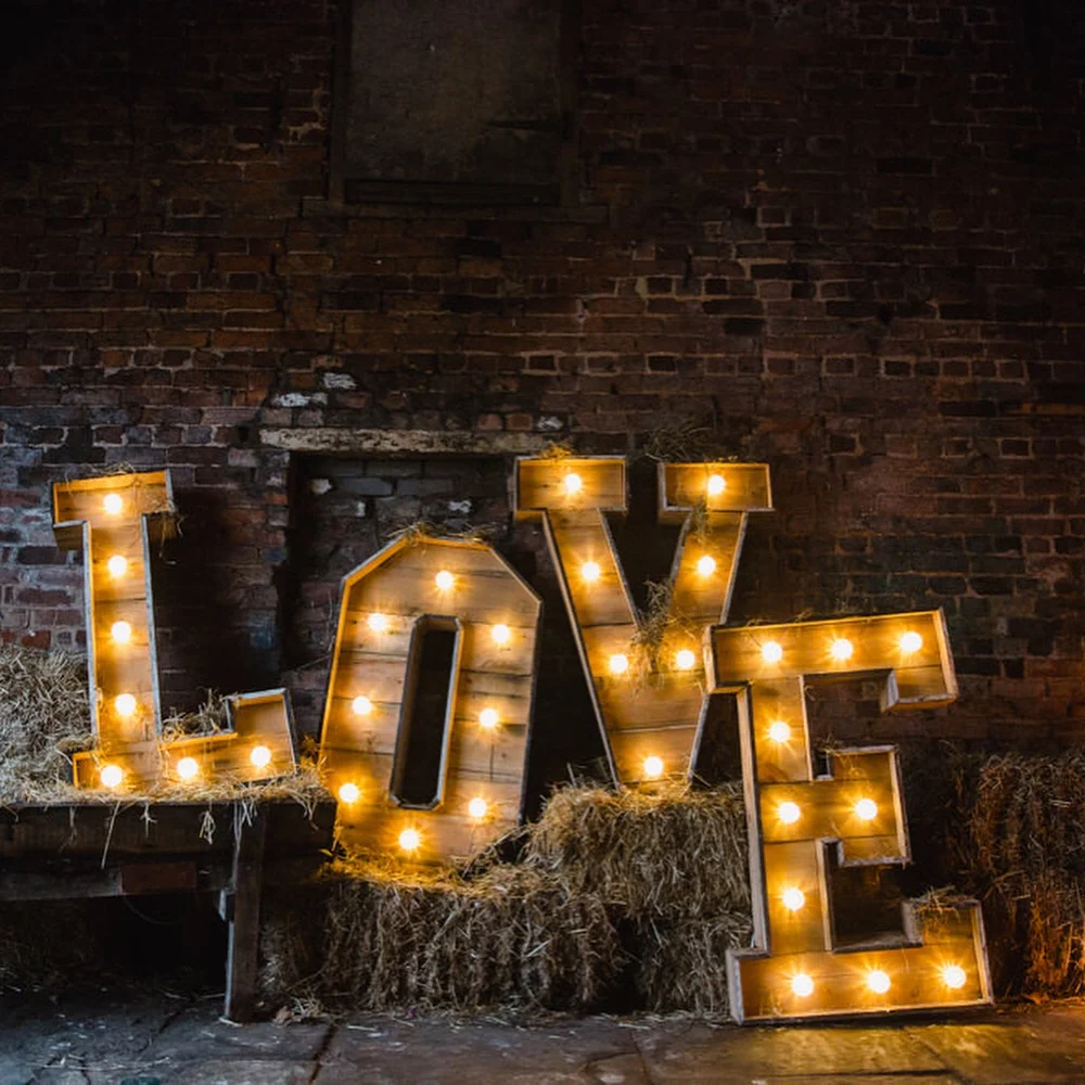 Classic White — Love Lights The Way - Light Up Letters For Hire