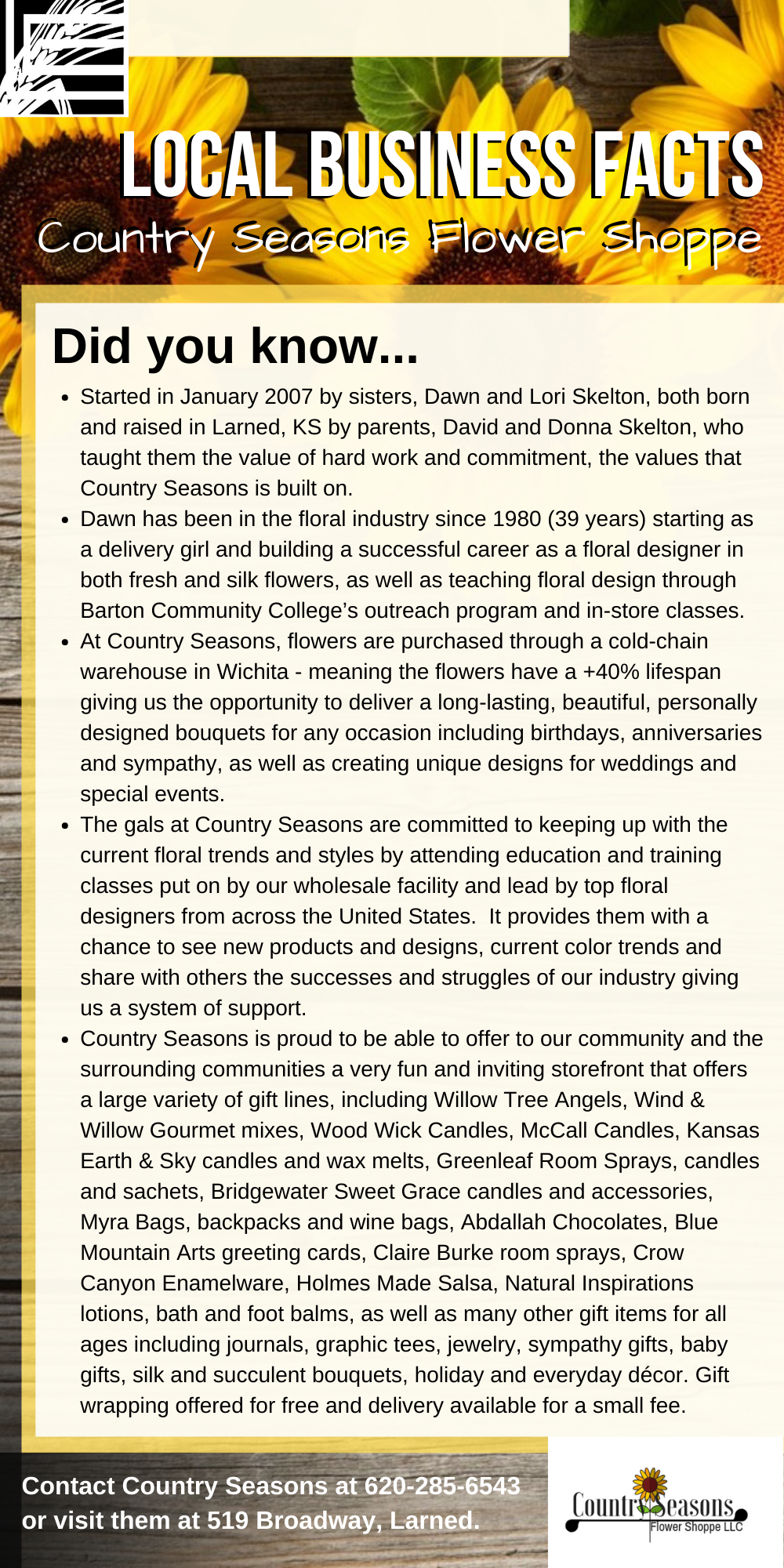 Local Business Fun Facts — Larned Area Chamber | Larned, Kansas