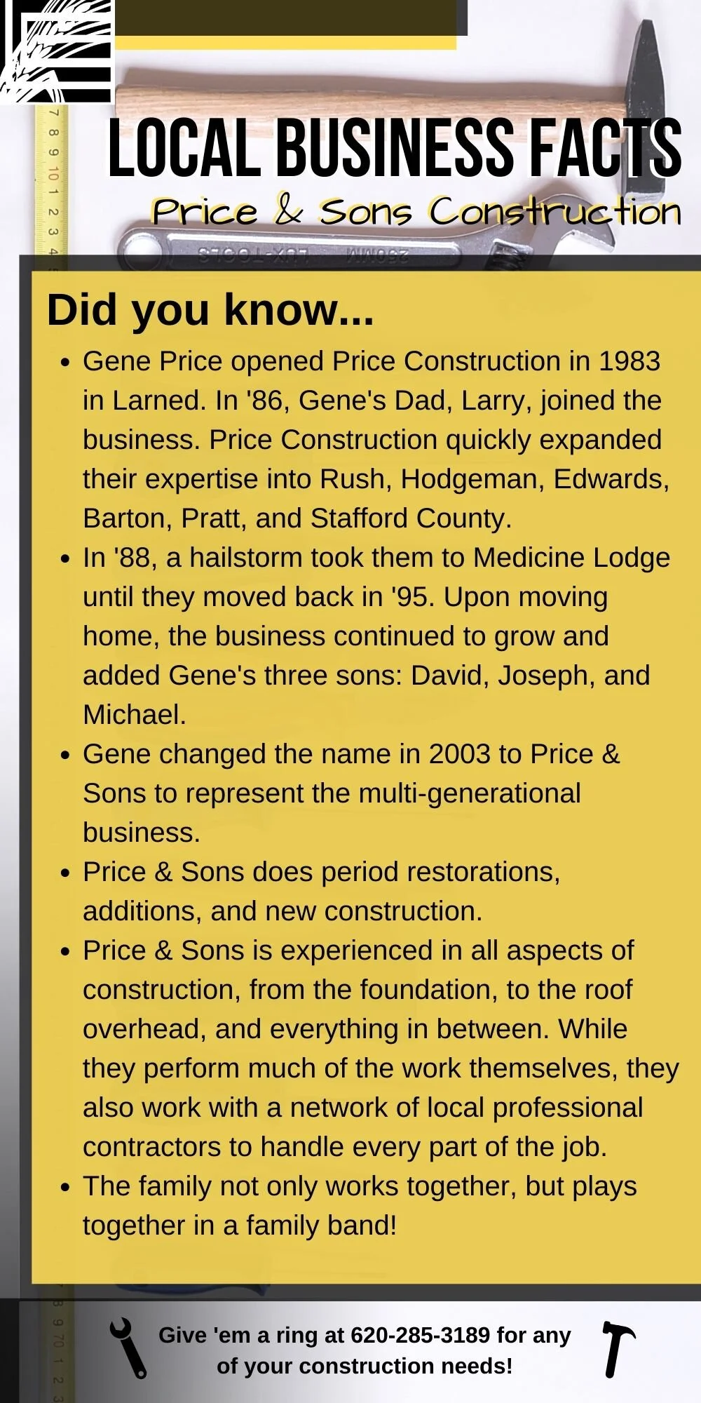 Local Business Fun Facts — Larned Area Chamber | Larned, Kansas