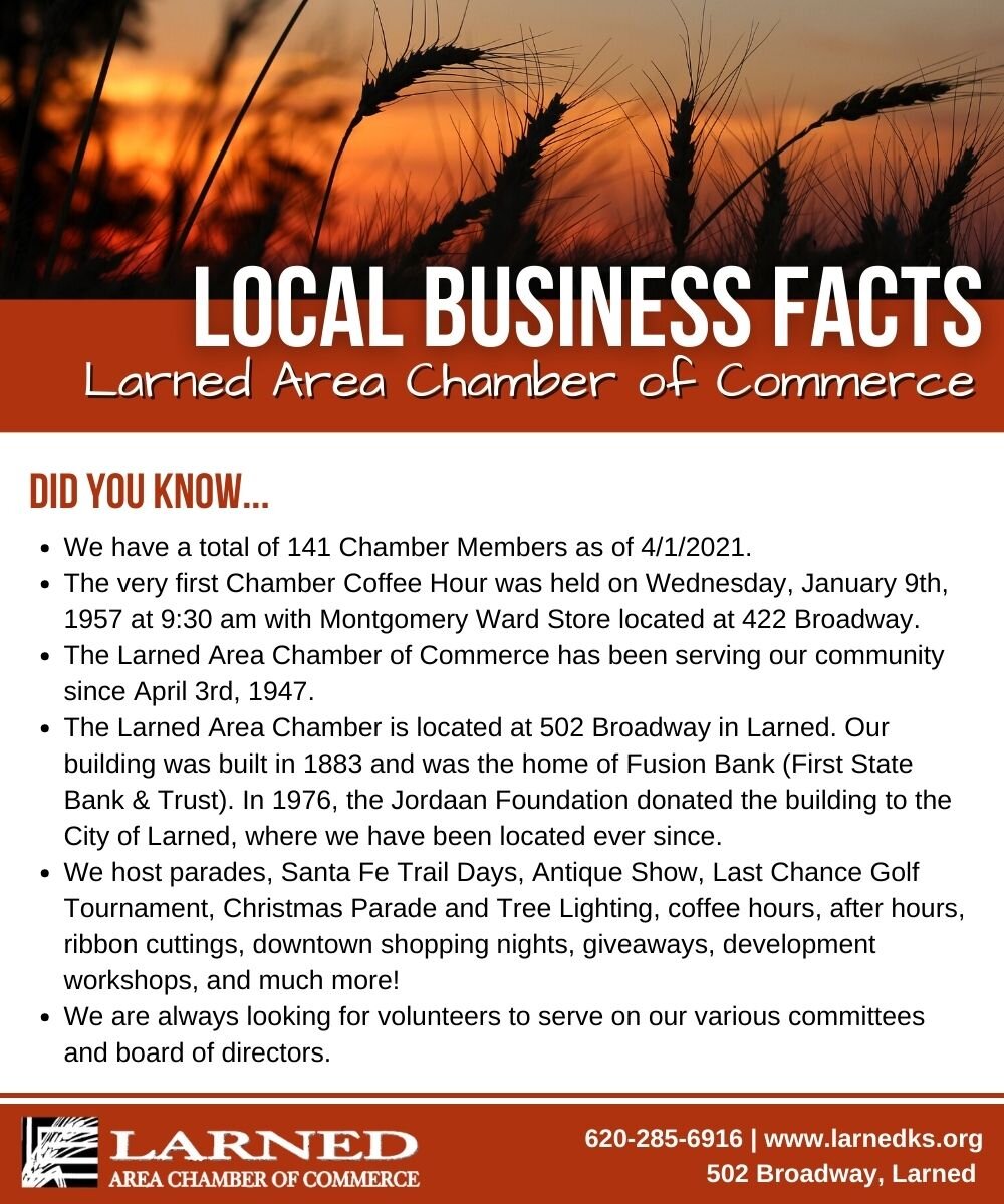 Local Business Fun Facts — Larned Area Chamber | Larned, Kansas