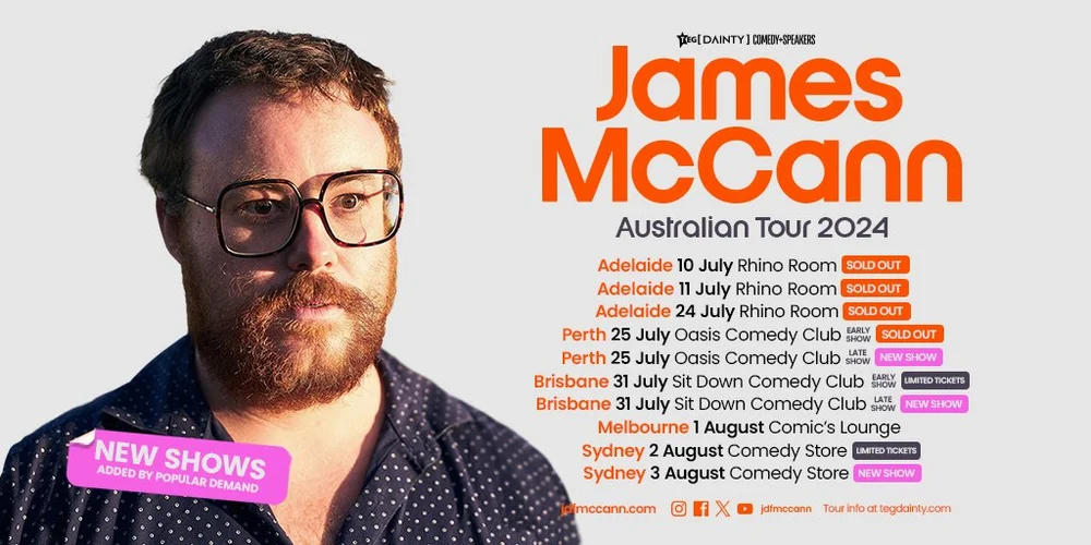 Gigs — JAMES DONALD FORBES McCANN