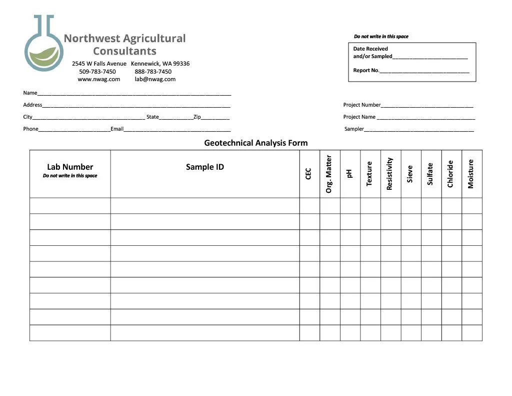 Forms / Downloads — Soil and Plant Lab - Northwest Agricultural Consultants