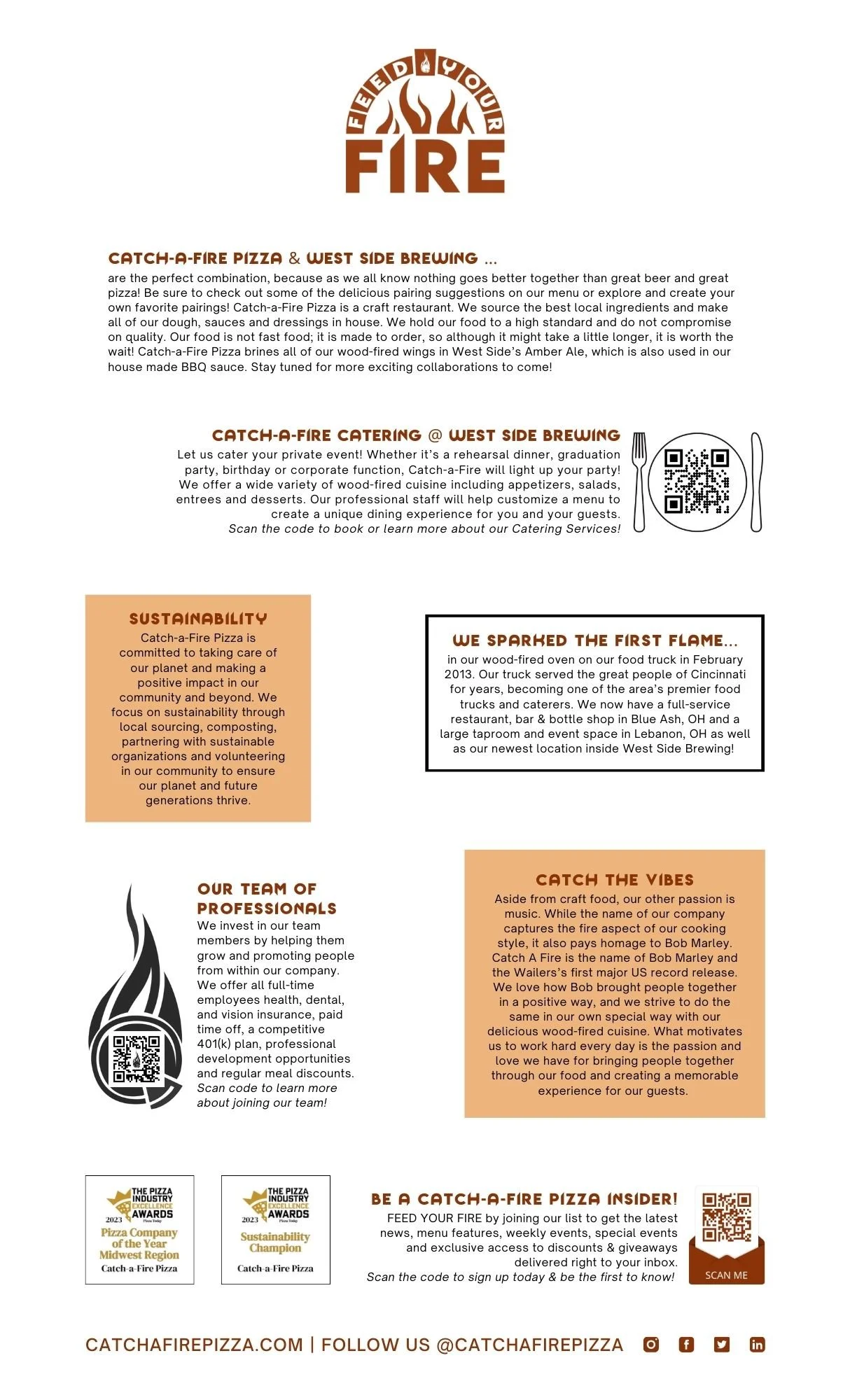 WESTWOOD — Catch-a-Fire Pizza