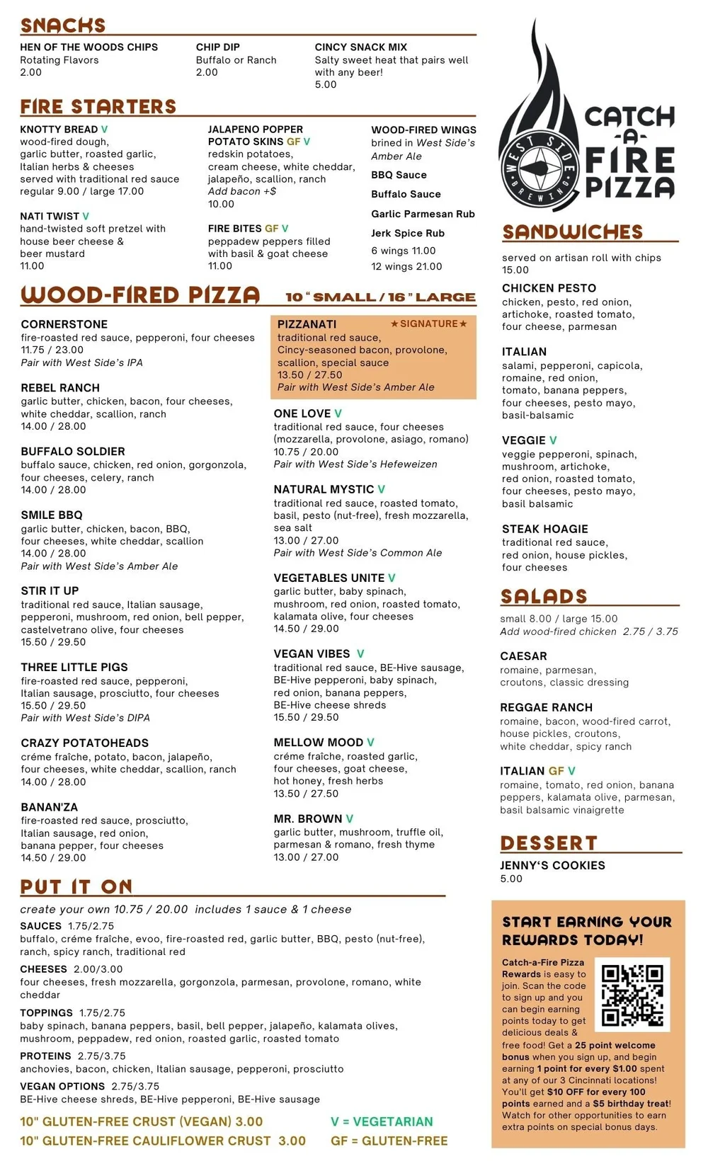 WESTWOOD — Catch-a-Fire Pizza
