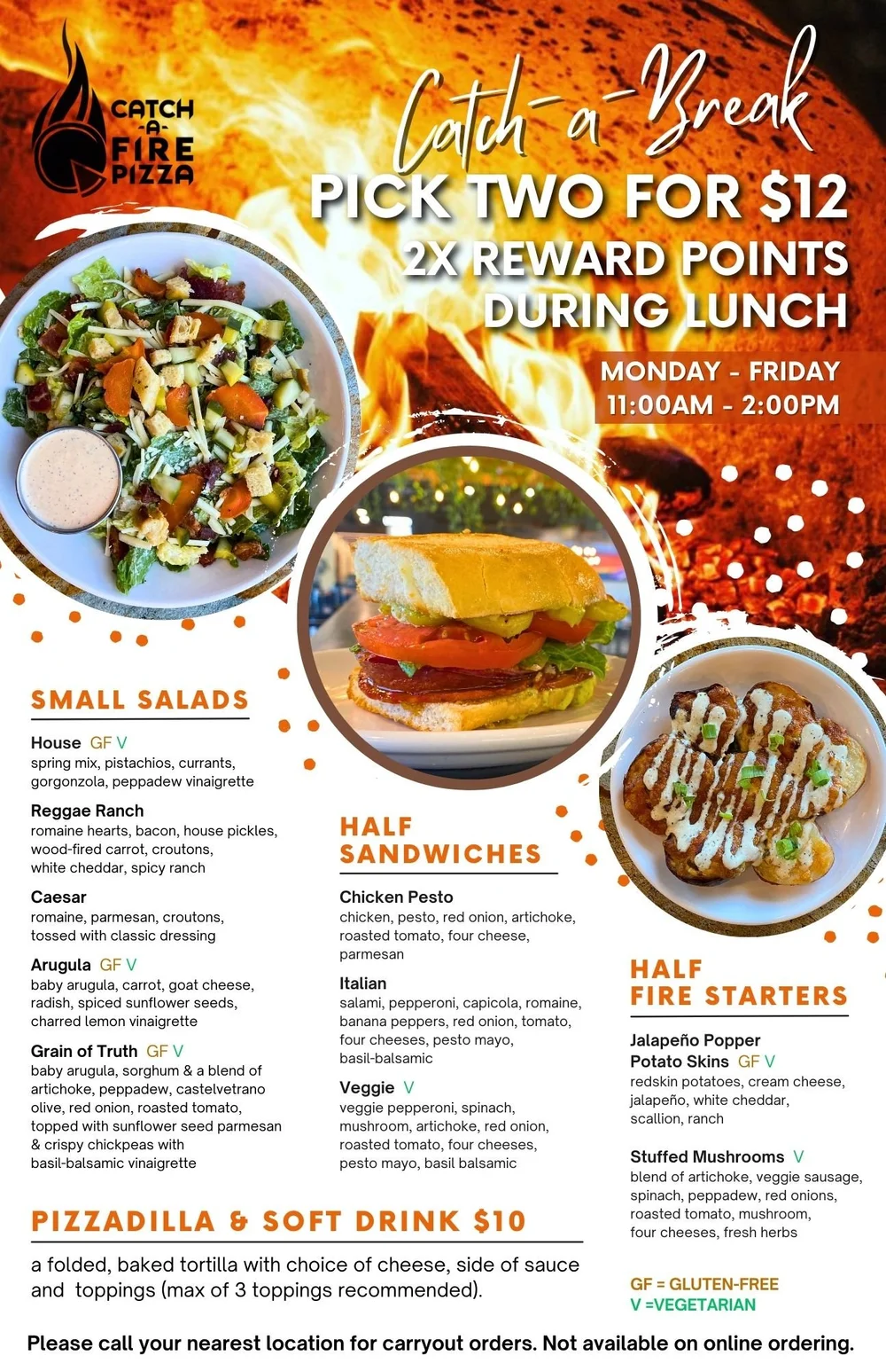 Catch-a-Fire Pizza