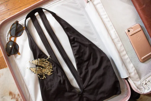 My Suitcase: The Victorinox Etherius Metallic Bag — Two Blue Passports