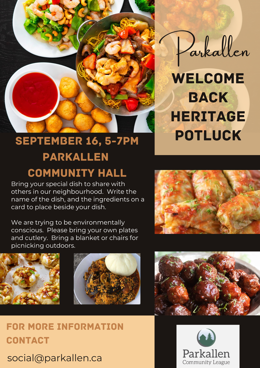 Parkallen Heritage Potluck — Parkallen Community League