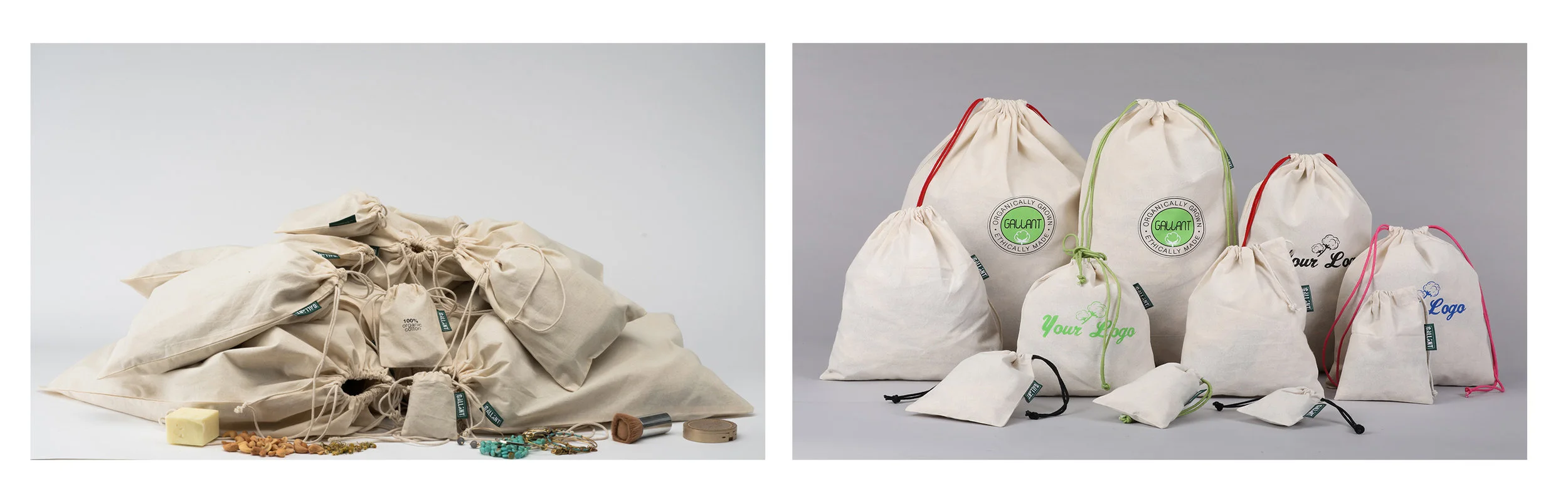 The 4 Most Popular Muslin Bag Sizes for packaging
