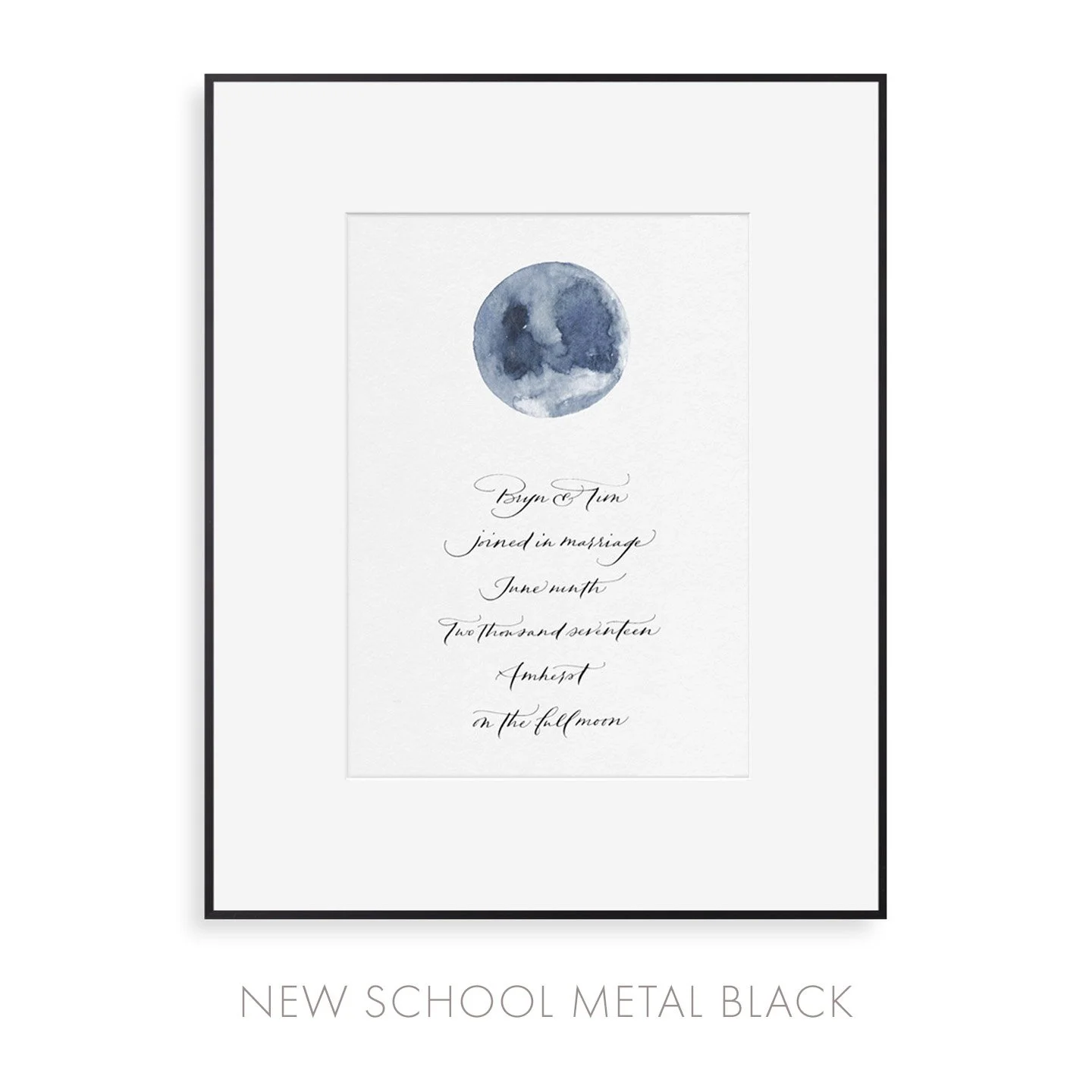 Custom Moon Phase Painting for a Birthdate — Paperfinger