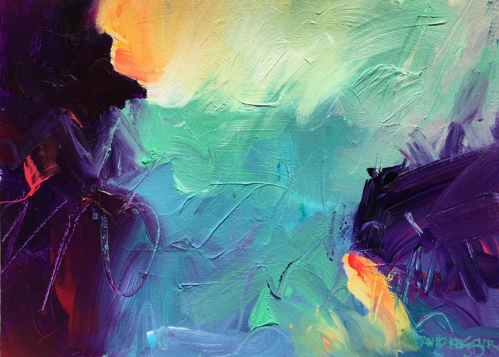 Abstract Paintings on Paper-David M. Kessler Fine Art